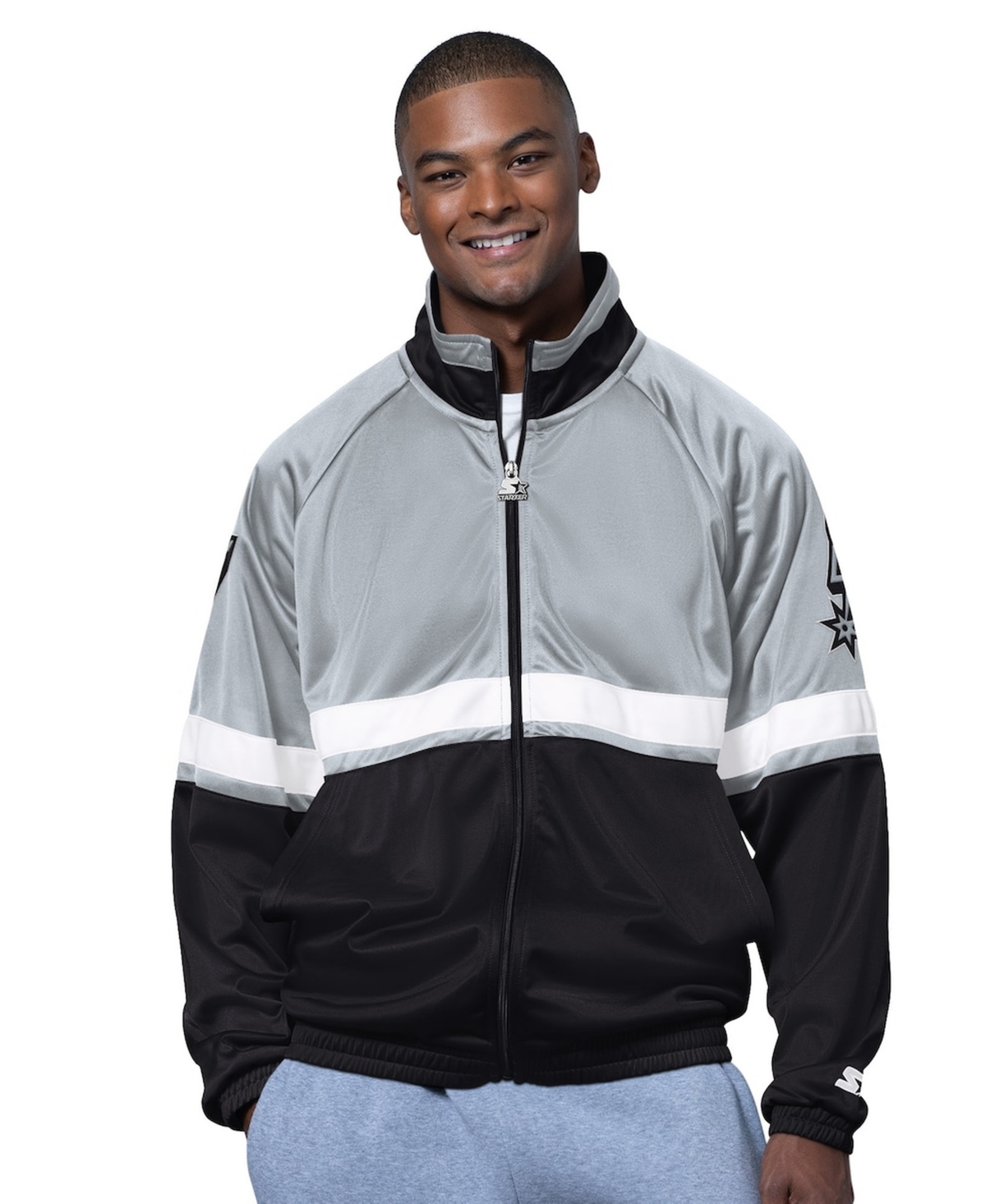 Click here for Starter Mens Black/White San Antonio Spurs The Vet... prices