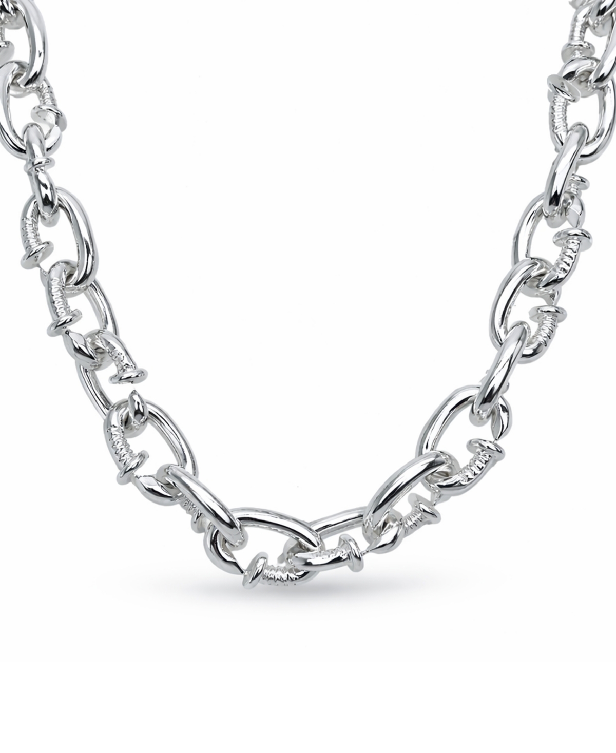 Click here for And Now This Open Link Chain Necklace - Fine Silve... prices