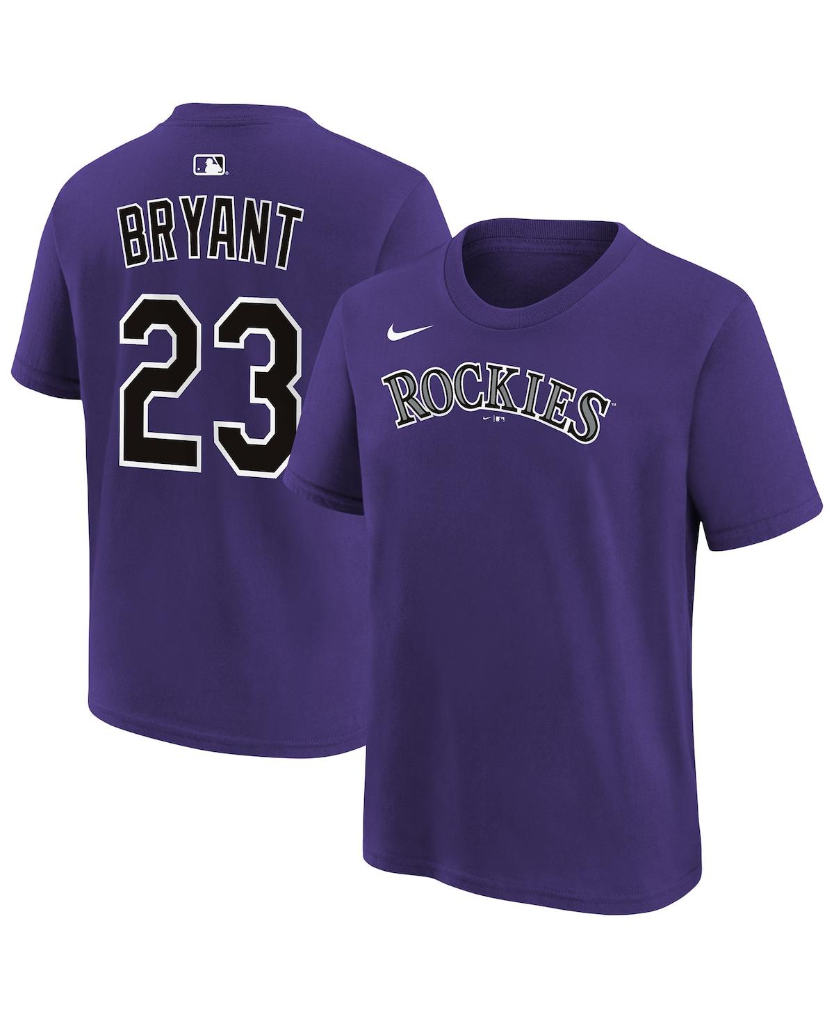 Click here for Nike Big Boys and Girls Kris Bryant Purple Colorad... prices