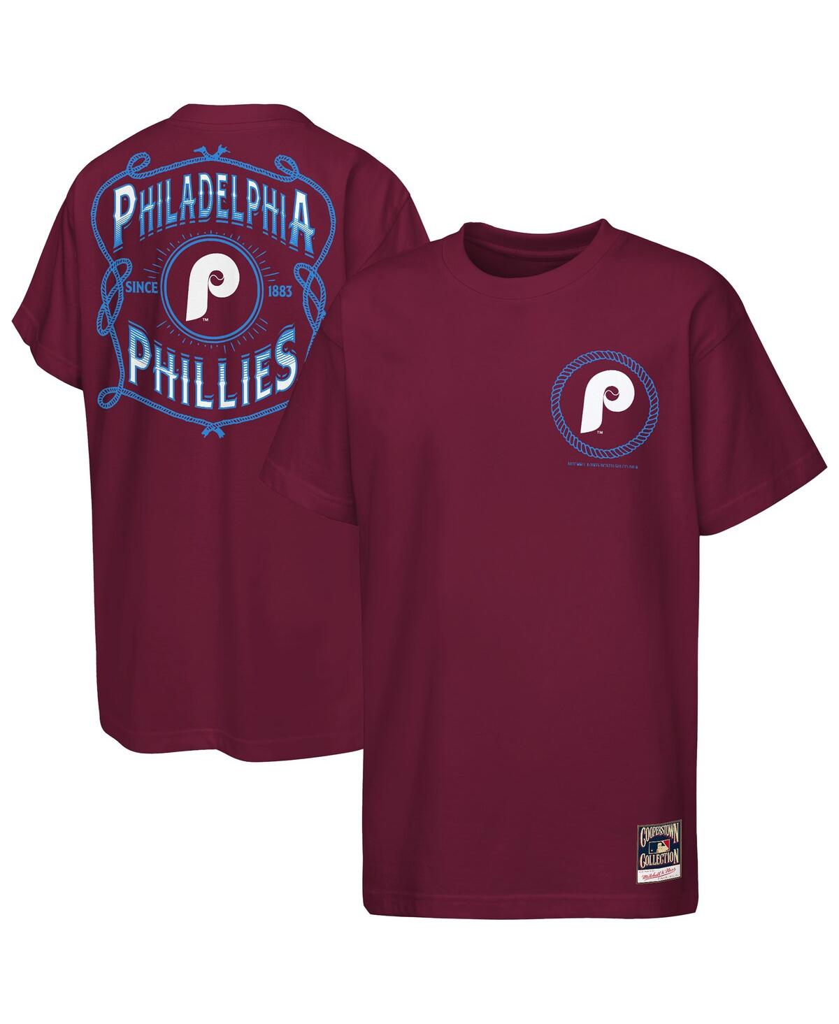 Click here for Mitchell & Ness Big Boys and Girls Burgundy Philad... prices