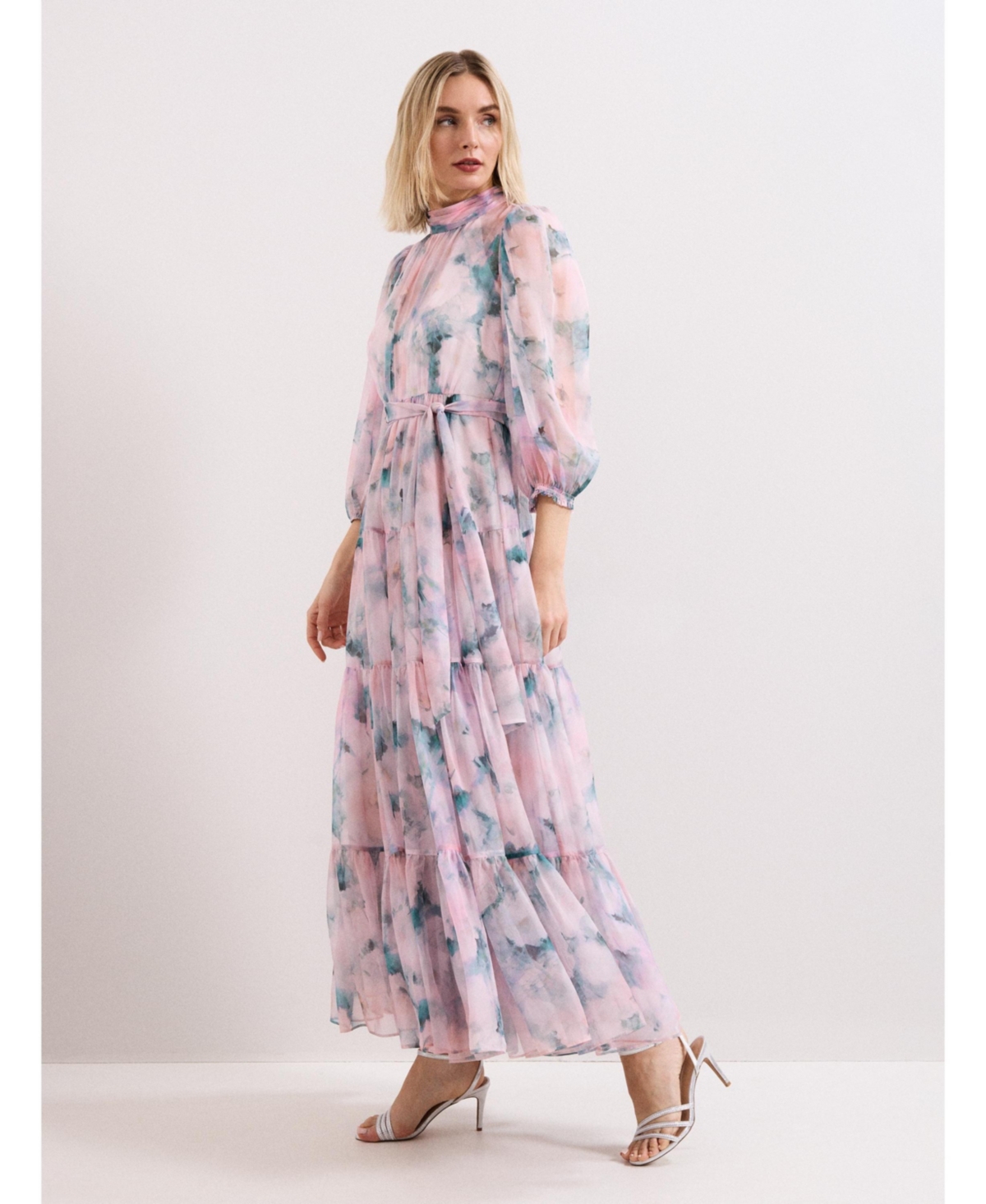 Click here for Phase Eight Womens Liyah Floral Dress - Pale pin prices