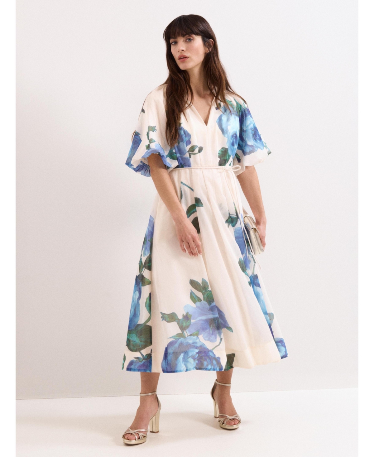 Phase Eight Womens Adeline Midi Dress - Cream