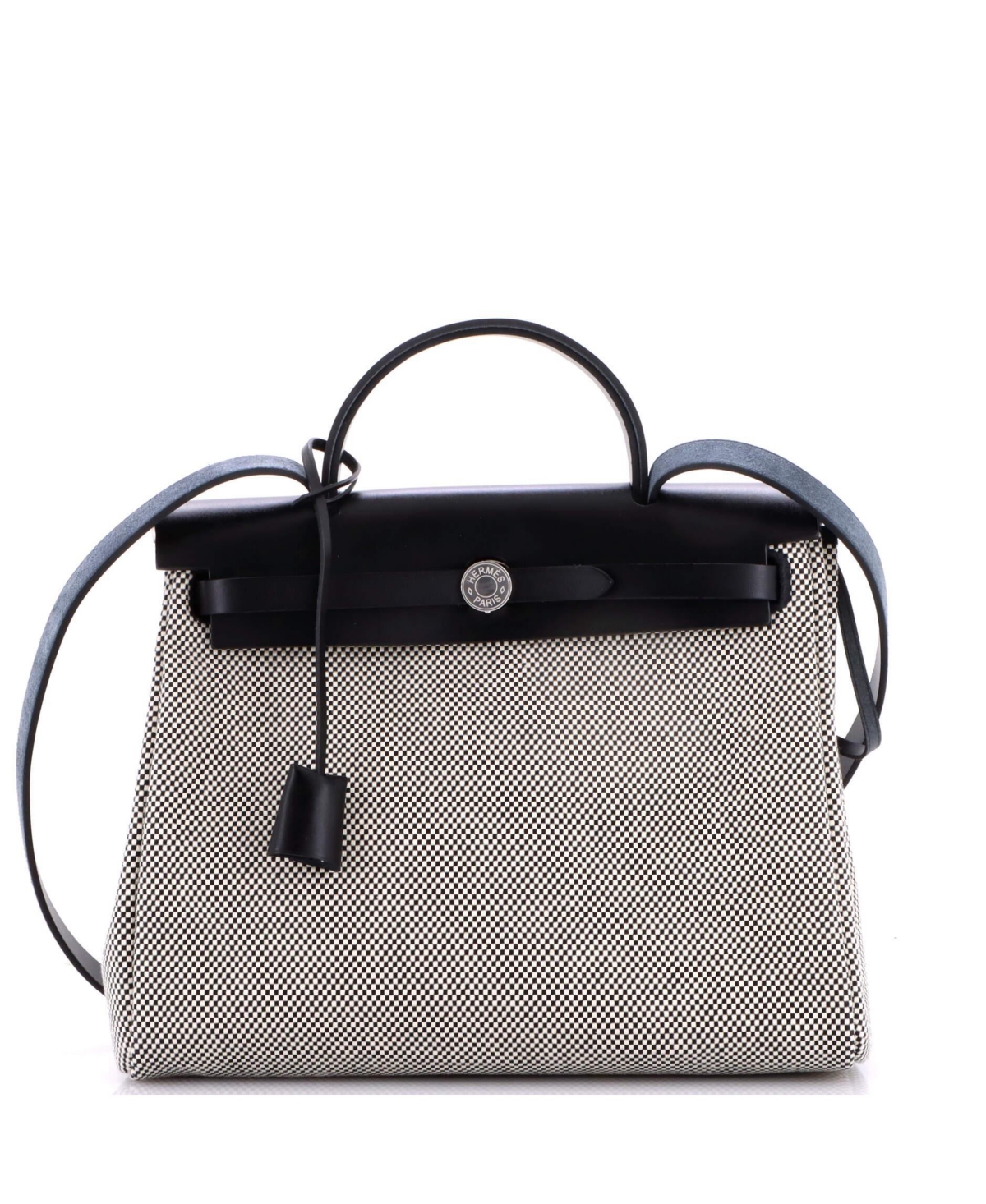 Click here for Pre-Owned HERMES 31 Herbag Zip Criss Viking Toile... prices