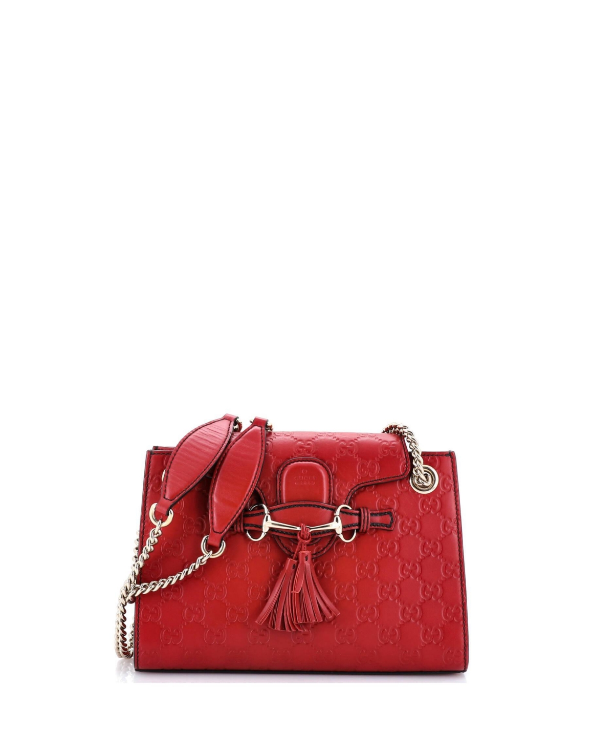 Click here for Pre-Owned Gucci Small Emily Chain Flap Shoulder Ba... prices
