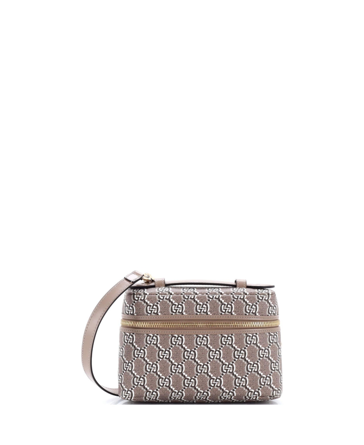 Click here for Pre-Owned Gucci Small Emblem Top Handle Vanity Bag... prices