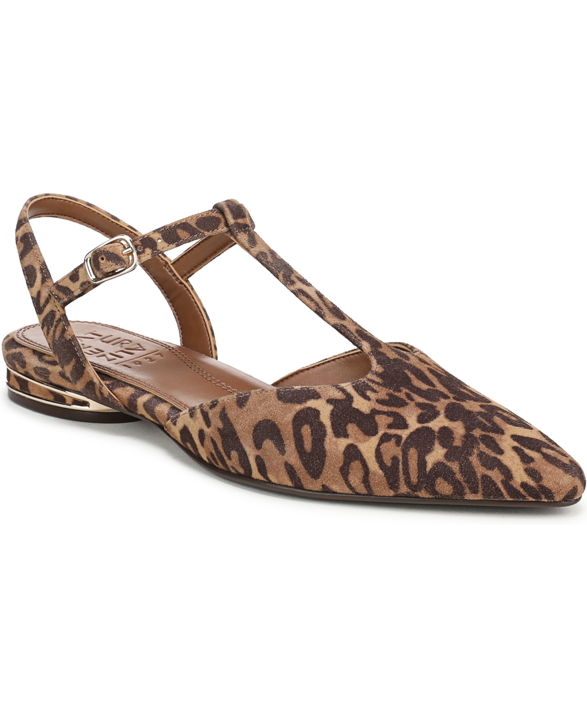 Click here for Naturalizer Womens Harlie Strappy Flats - Dark Bro... prices