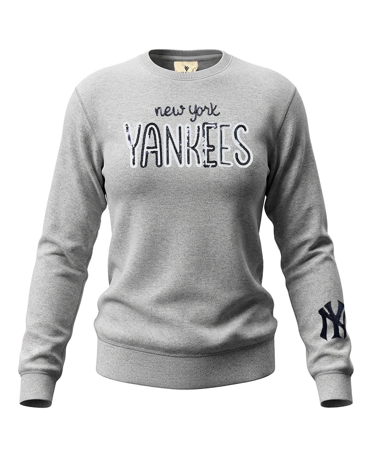 Click here for Soft As A Grape Womens Heather Gray New York Yanke... prices