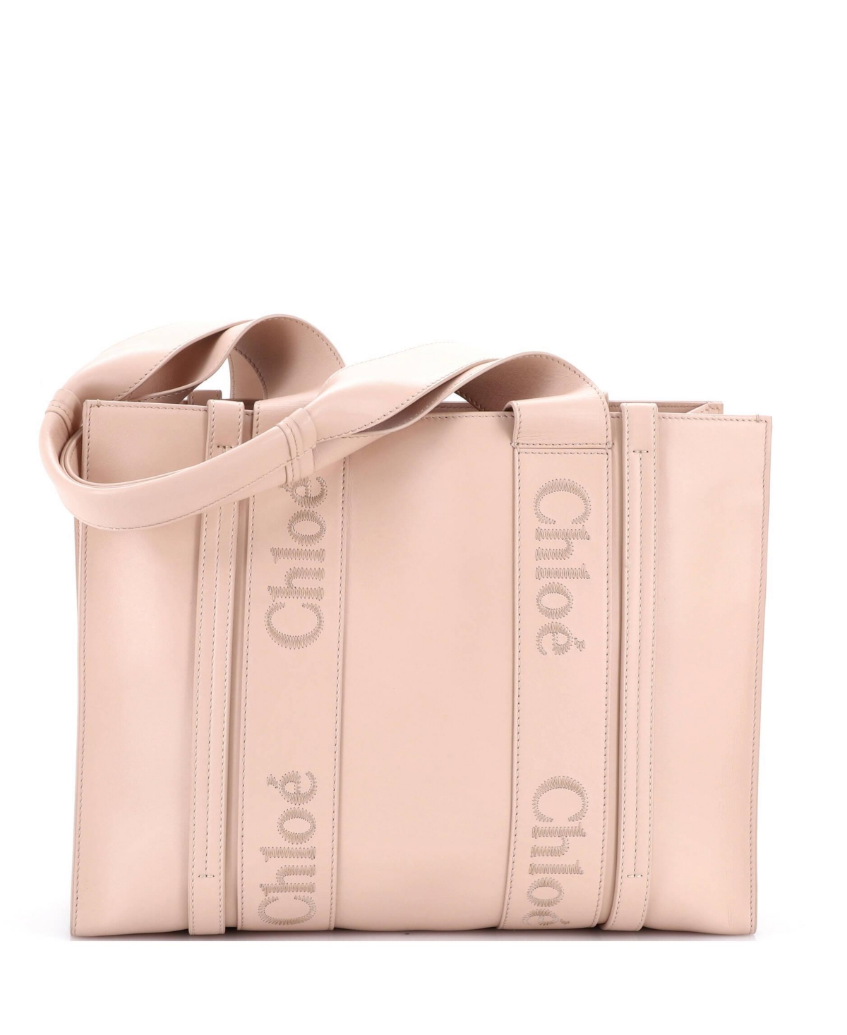 Click here for Pre-Owned Chloe Medium Woody Tote Leather - Pink prices
