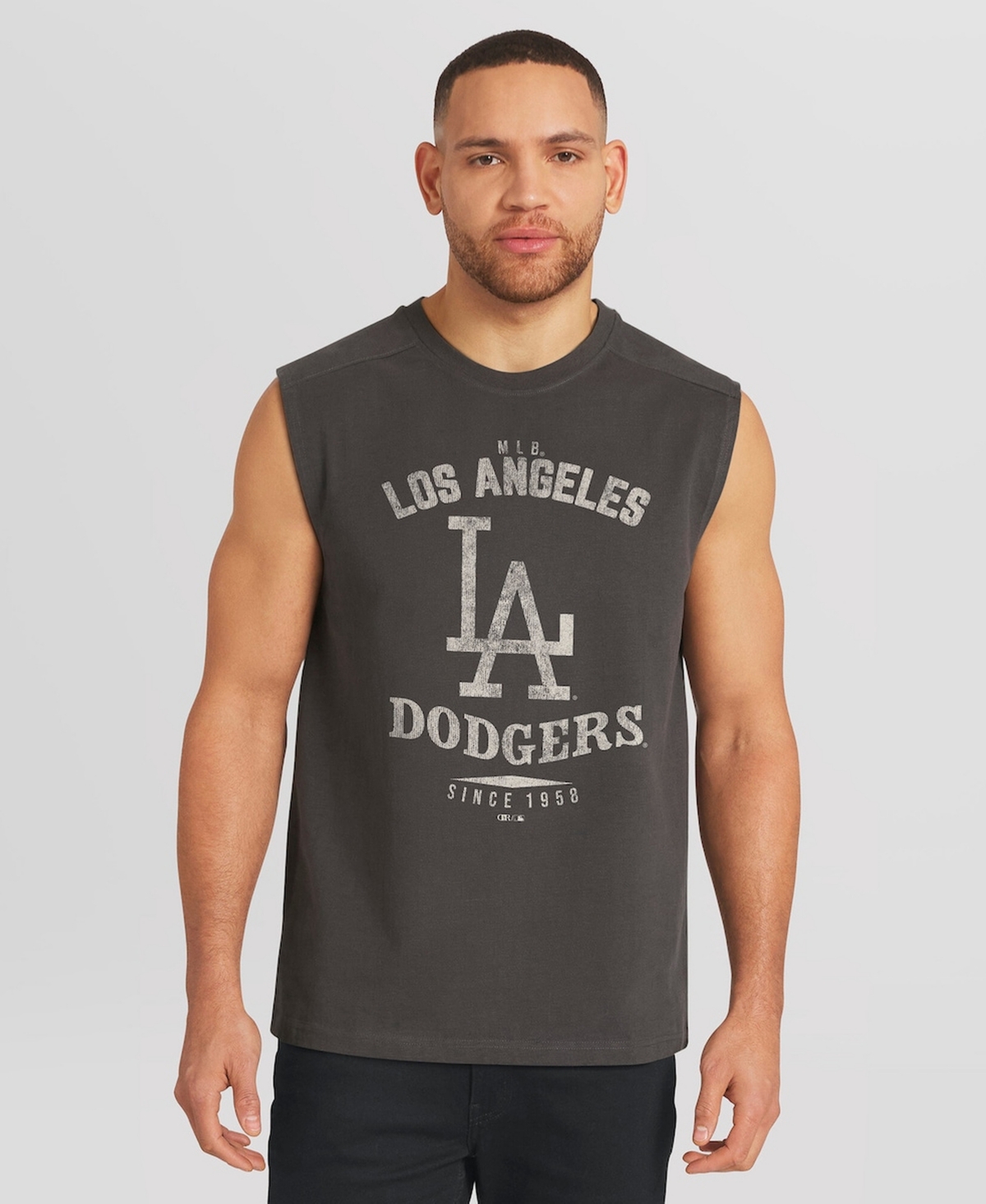 Click here for Fanatics Mens Charcoal Los Angeles Dodgers Muscle... prices