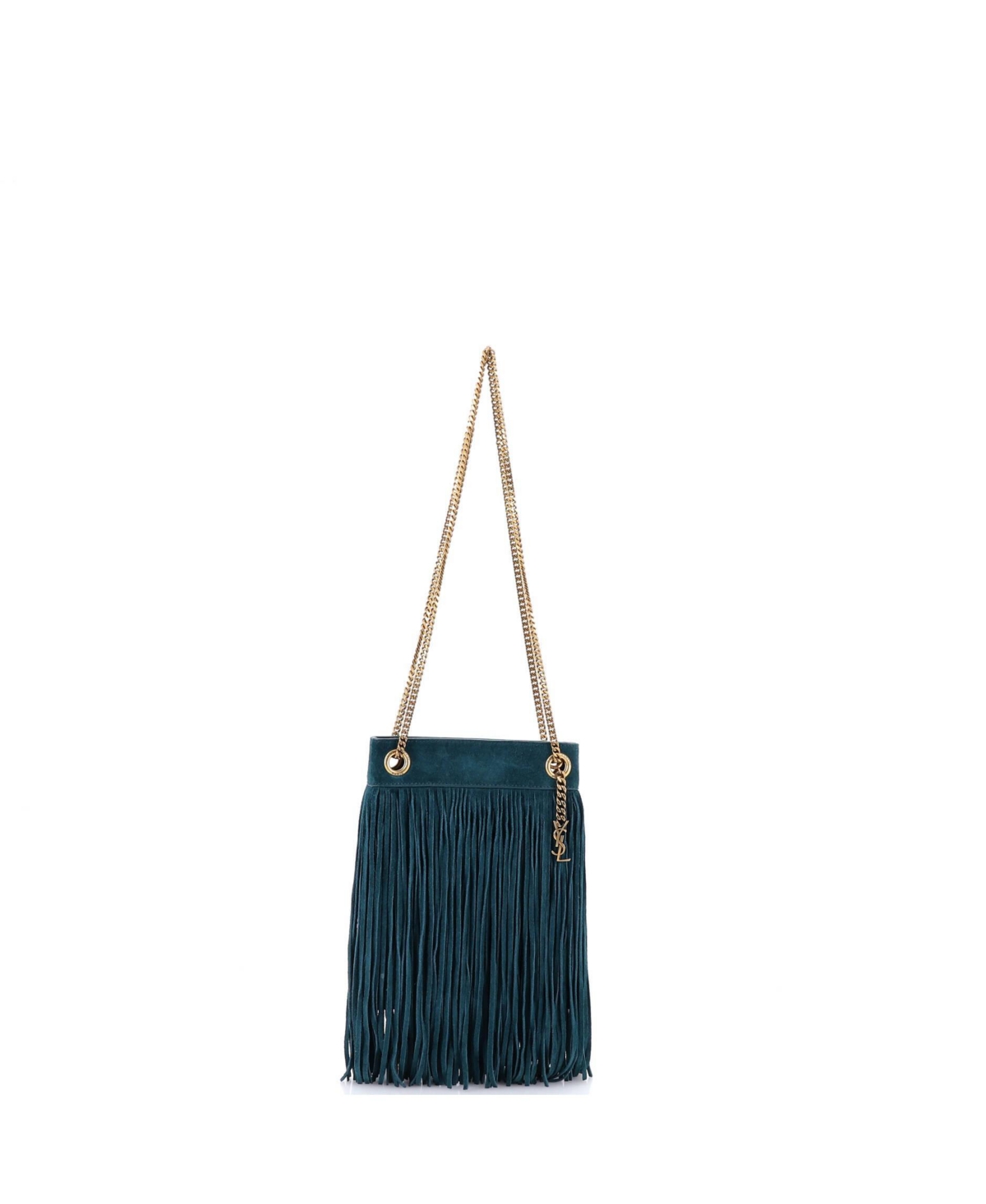 Click here for Pre-Owned Saint Laurent Small Grace Fringe Hobo Su... prices