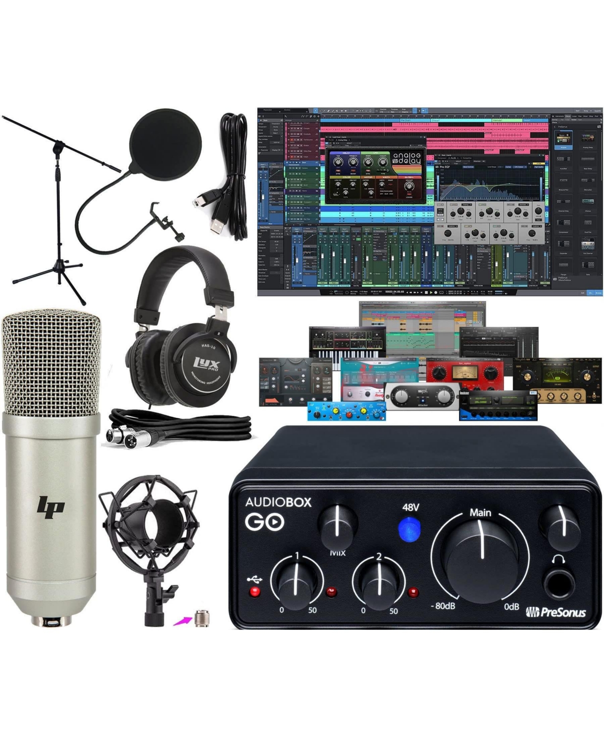 Click here for PreSonus AudioBox Go Usb-c Recording Bundle - Inte... prices