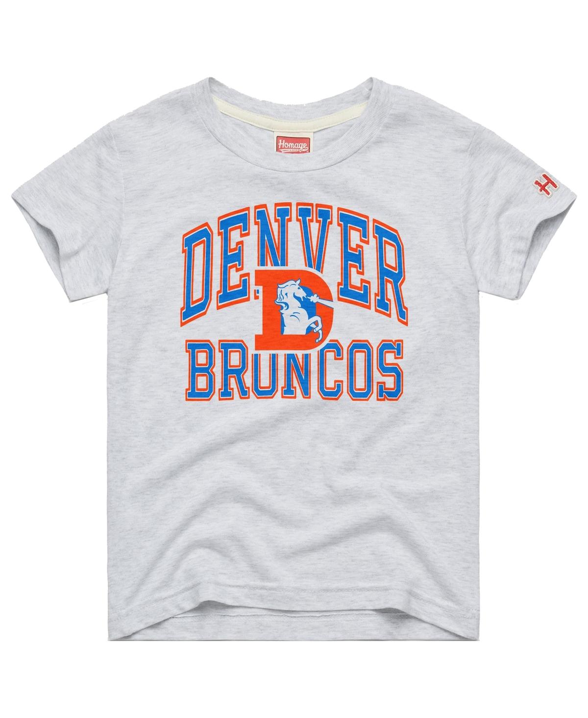 Click here for Homage Big Boys and Girls Gray Denver Broncos Arch... prices