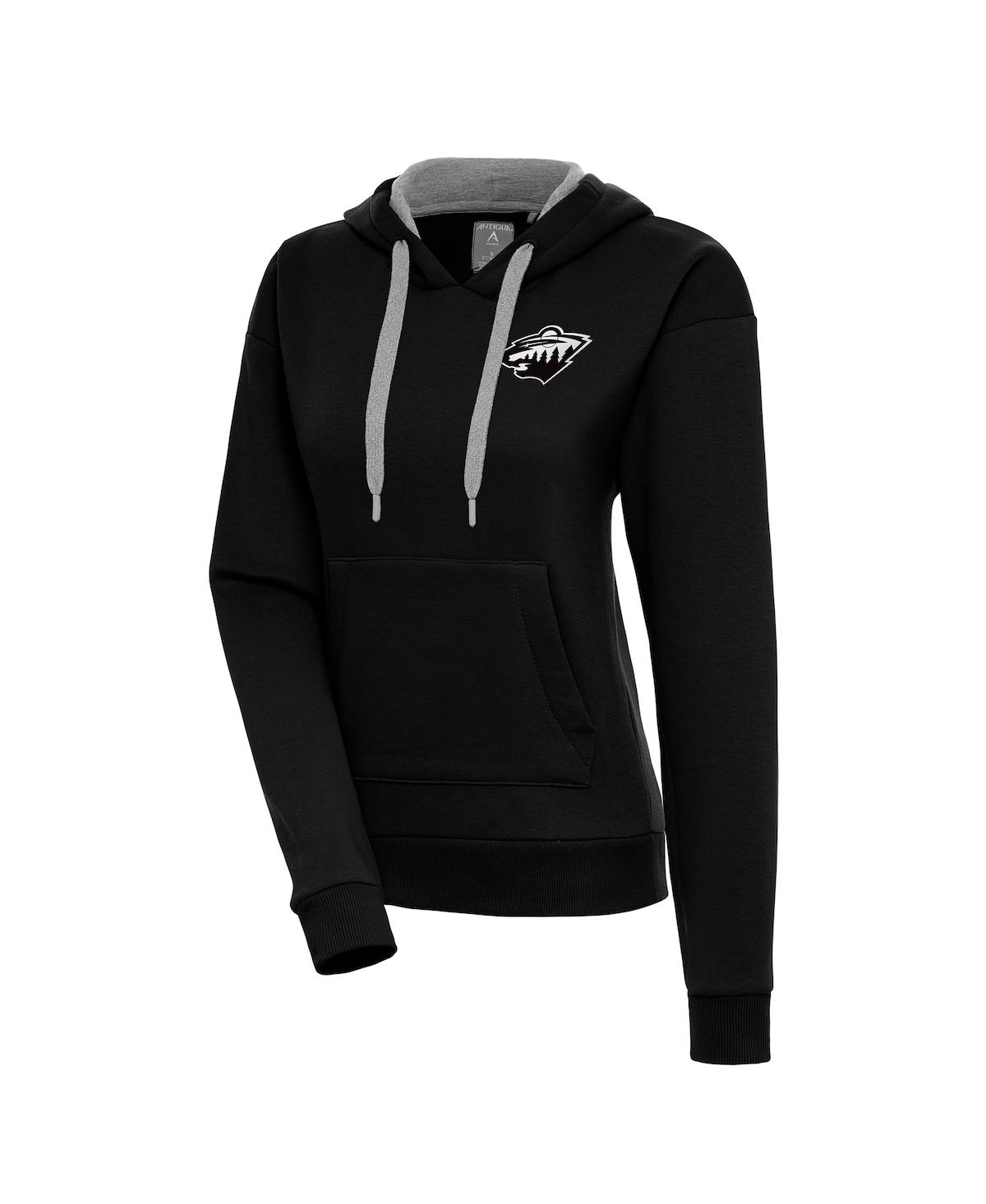 Click here for Antigua Womens Black Minnesota Wild Metallic Logo... prices