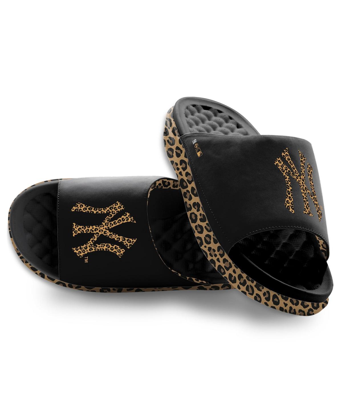 Click here for ISlide Womens Black New York Yankees Cheetah Dip M... prices