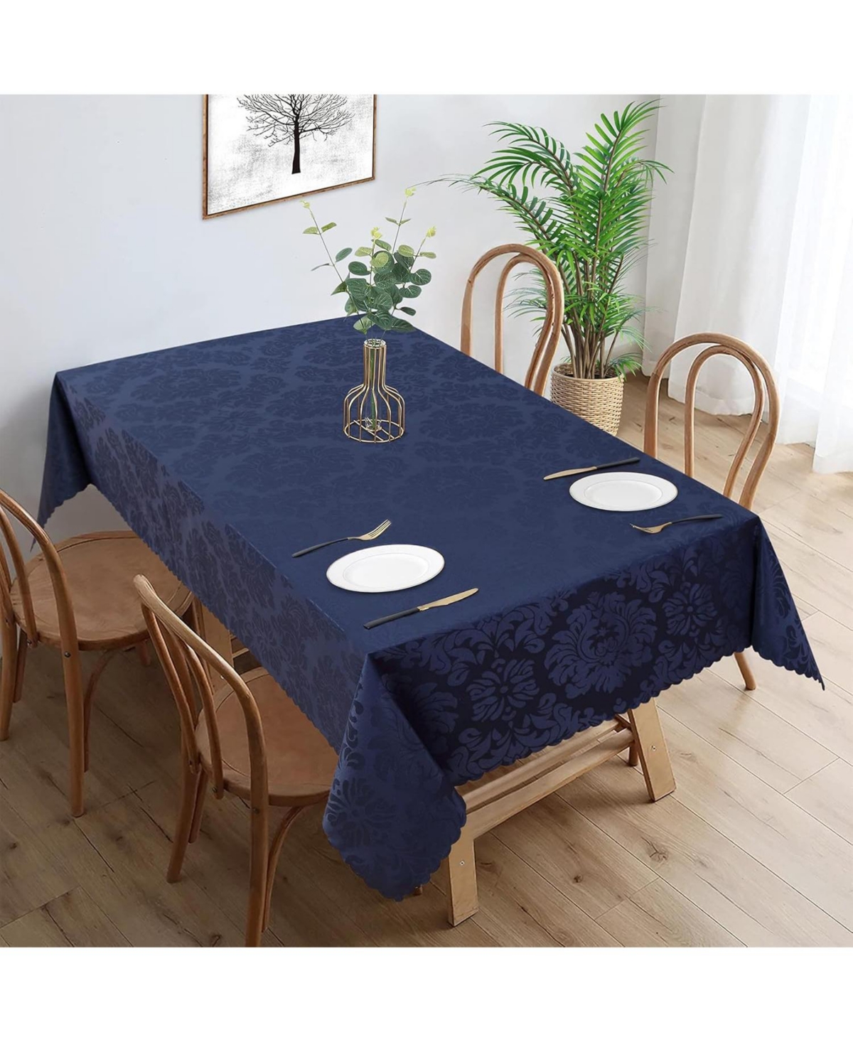 Click here for gaomon Rectangle Table Cloths Damask Waterproof Sp... prices