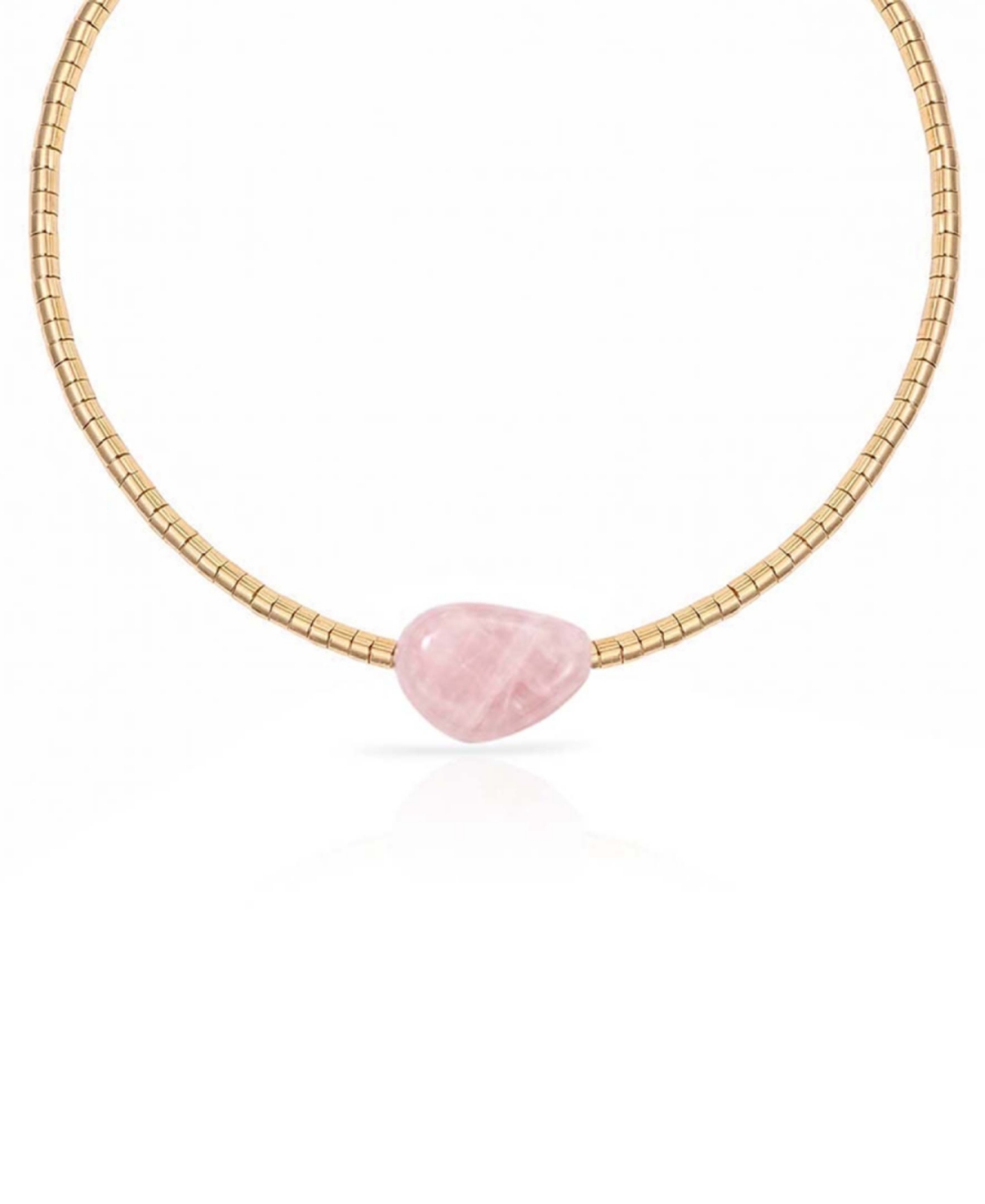 Click here for Ettika Gold-Plated Gold Beaded Rose Nugget Necklac... prices