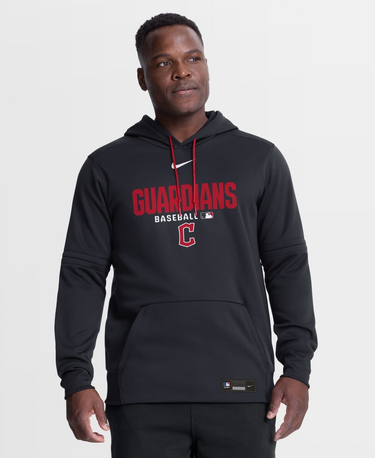 Nike Mens Navy Cleveland Guardians Authentic Collection Therma-fit Hoodie - Navy
