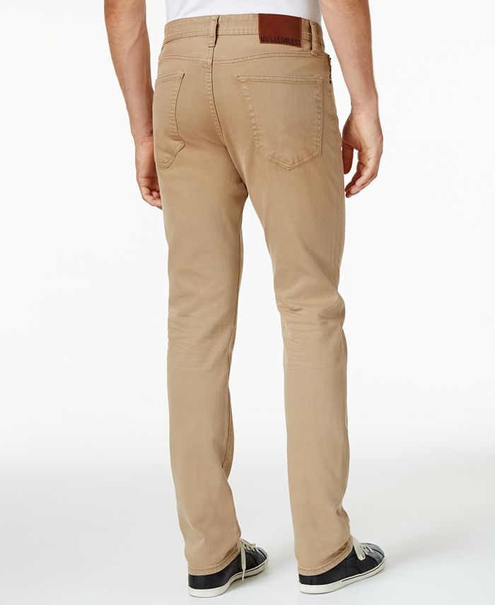 WILLIAM RAST Men's Slim-Fit Straight-Leg Dean Twill Pants - Macy's