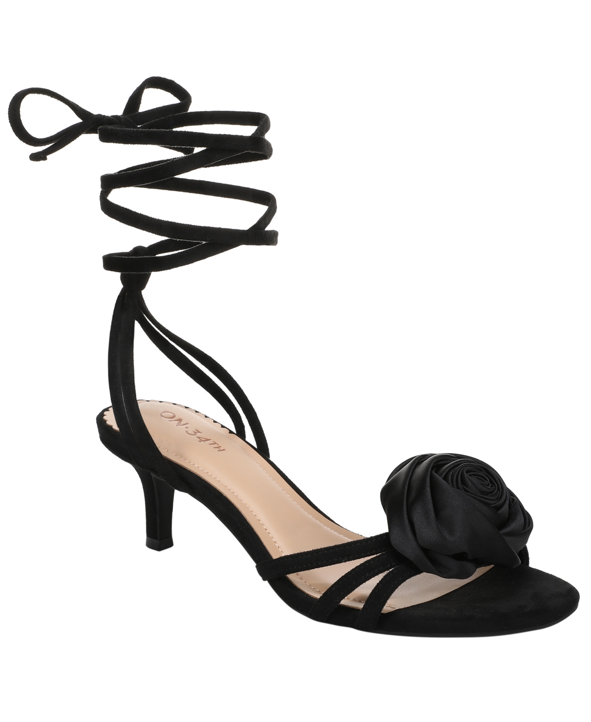 Click here for On 34th Womens Cahlliee Rose Lace-Up Dress Sandals... prices