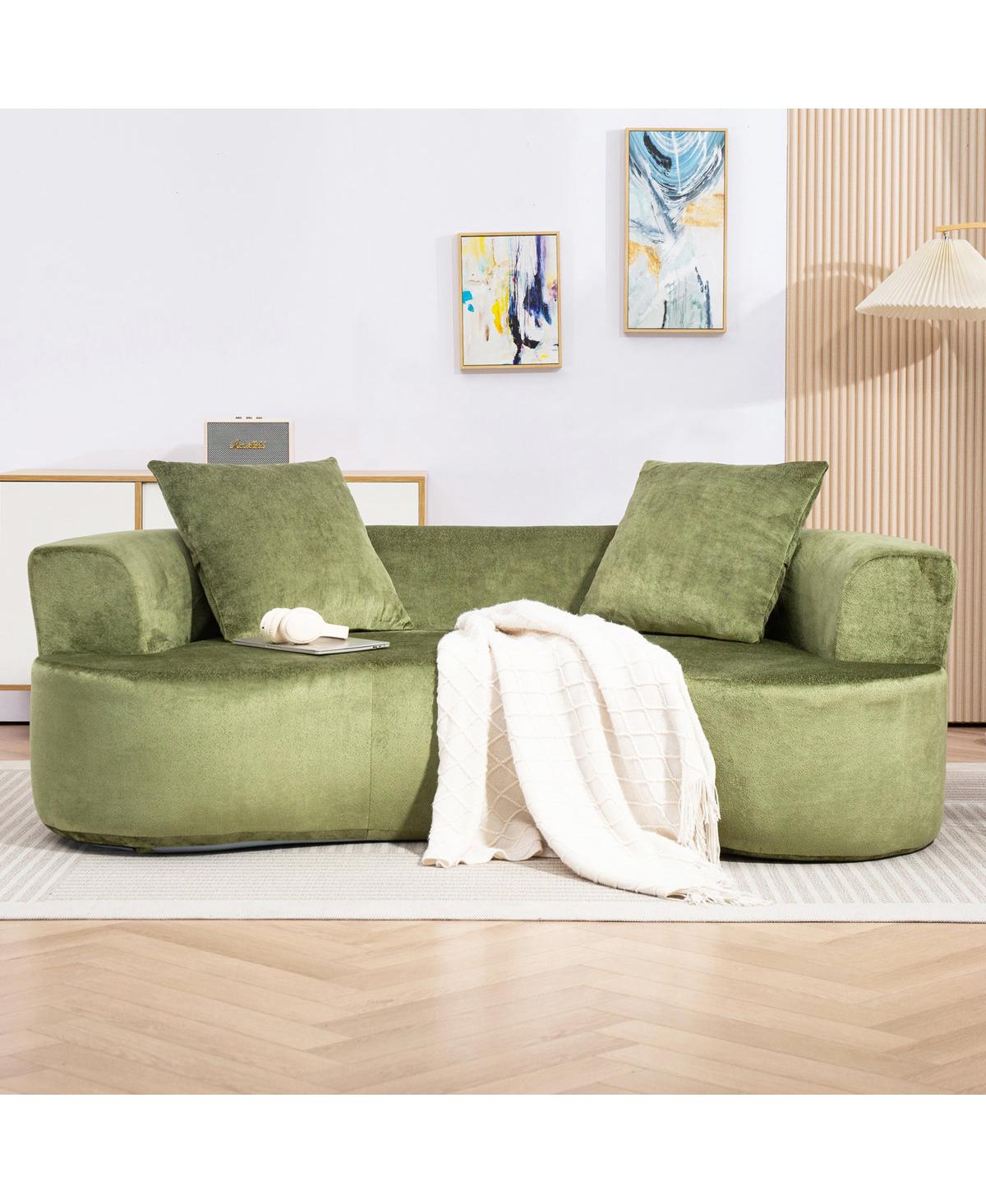Click here for Dyhome 79 Modern Upholstered Sofa  Curved Loveseat... prices