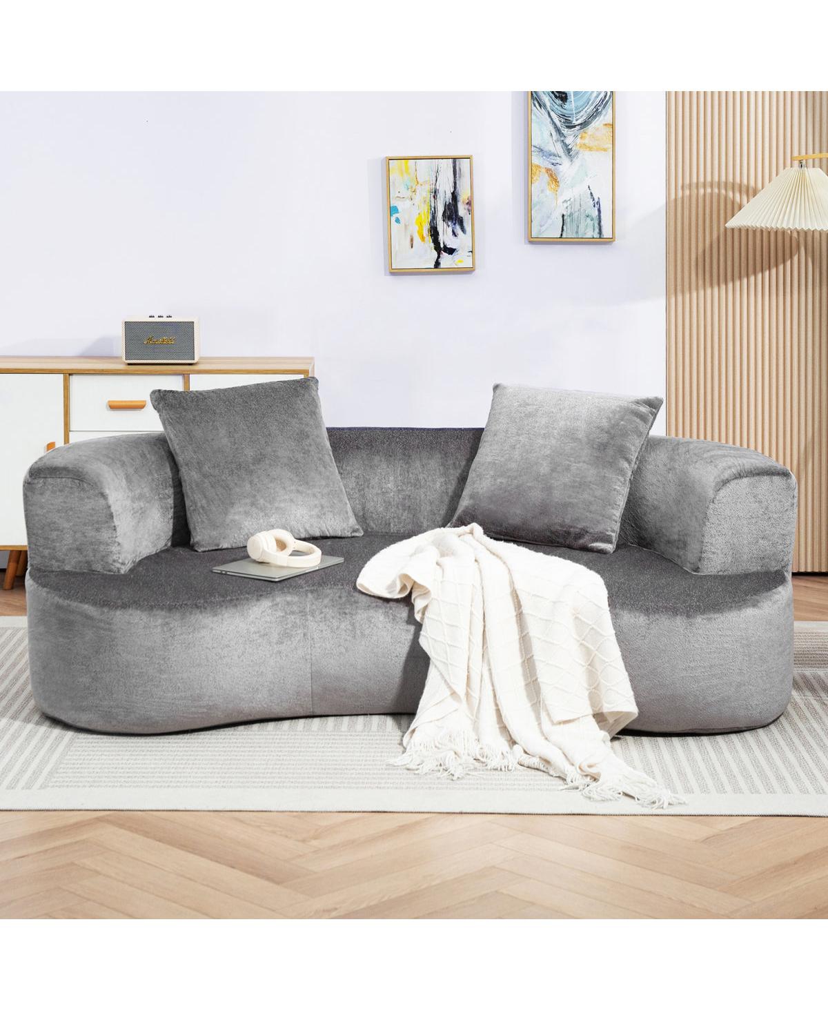 Click here for Dyhome 79 Modern Upholstered Sofa  Curved Loveseat... prices