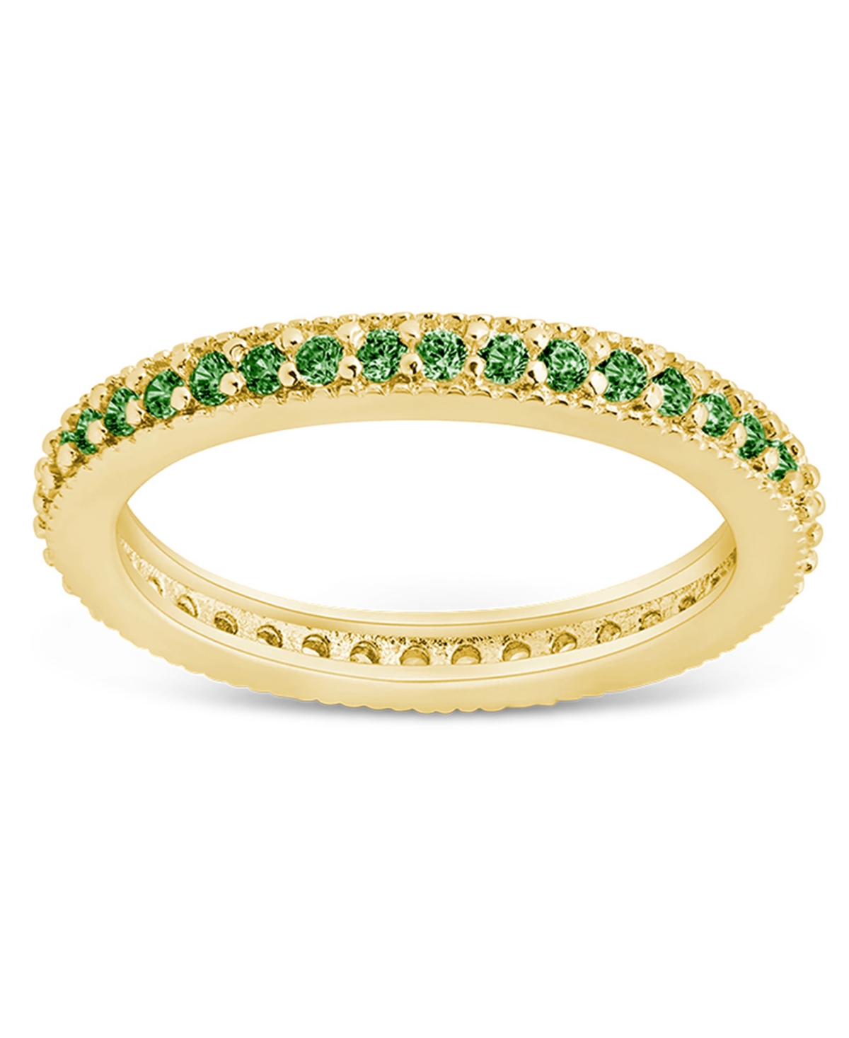 Click here for Sterling Forever 2.5mm Thin Cubic Zirconia Band Ri... prices
