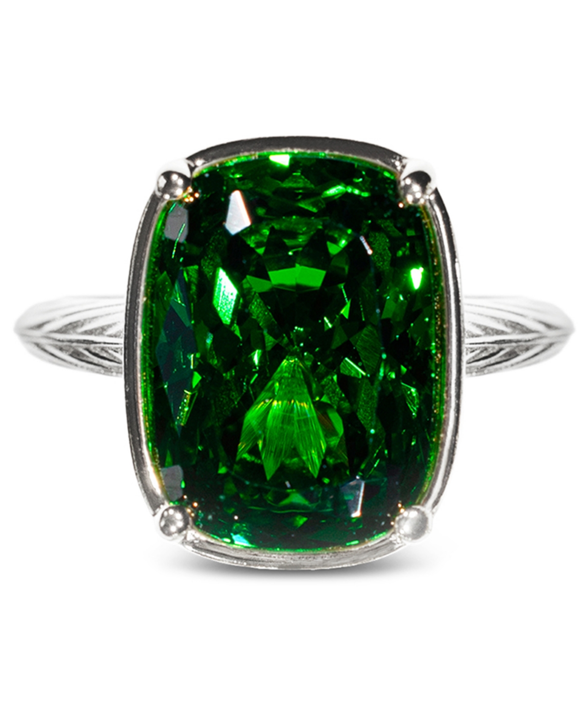 Click here for Sterling Forever Elongated Cushion Emerald Cubic Z... prices