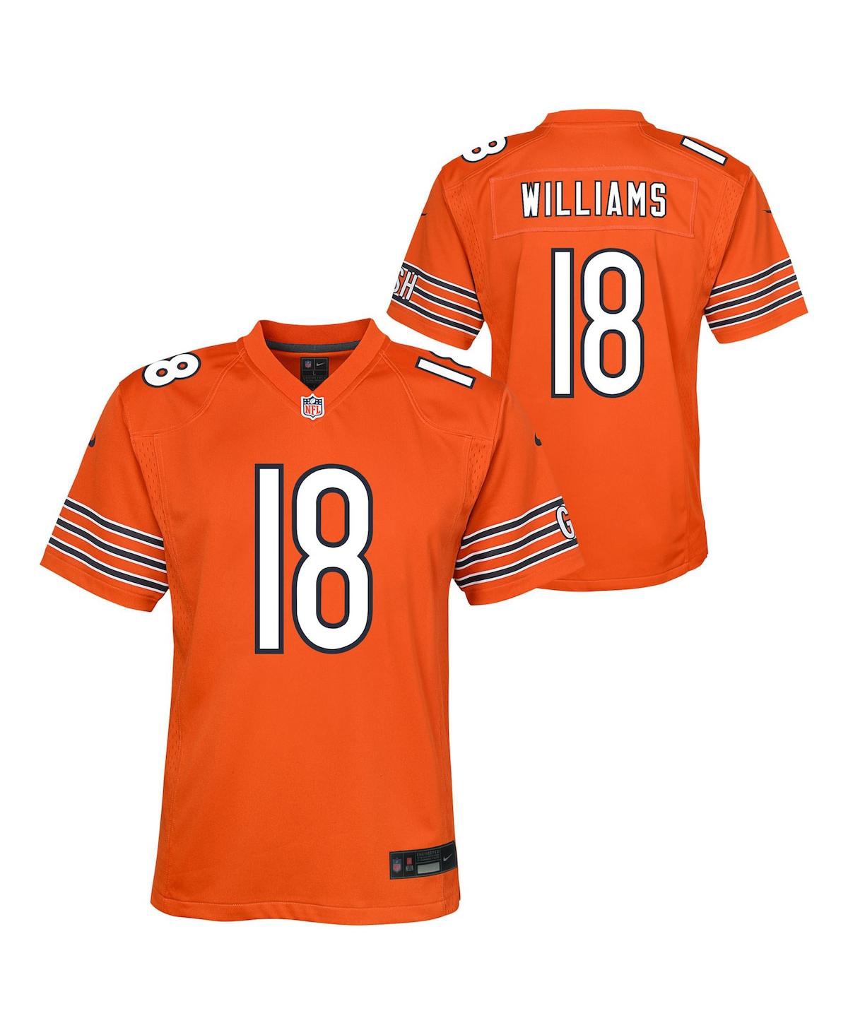 Click here for Nike Big Boys and Girls Caleb Williams Orange Chic... prices