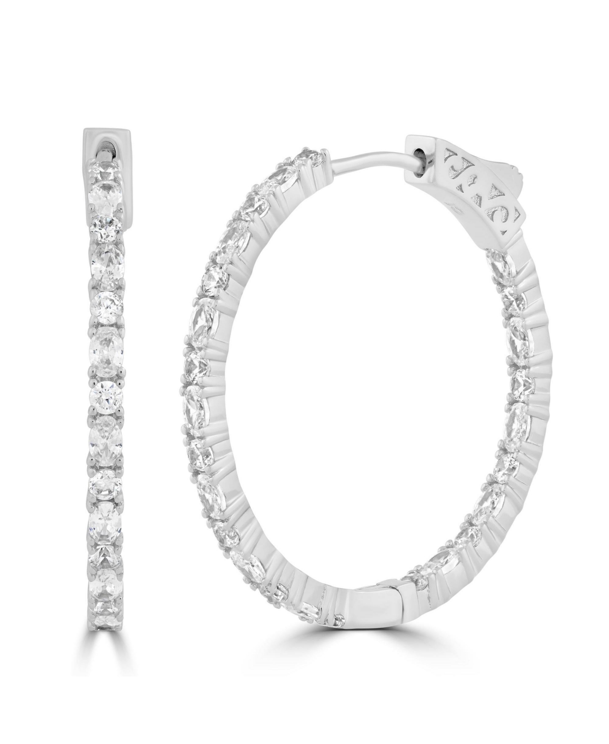 Click here for Simona Radiant Round and Oval Inside-Outside Cz Ho... prices
