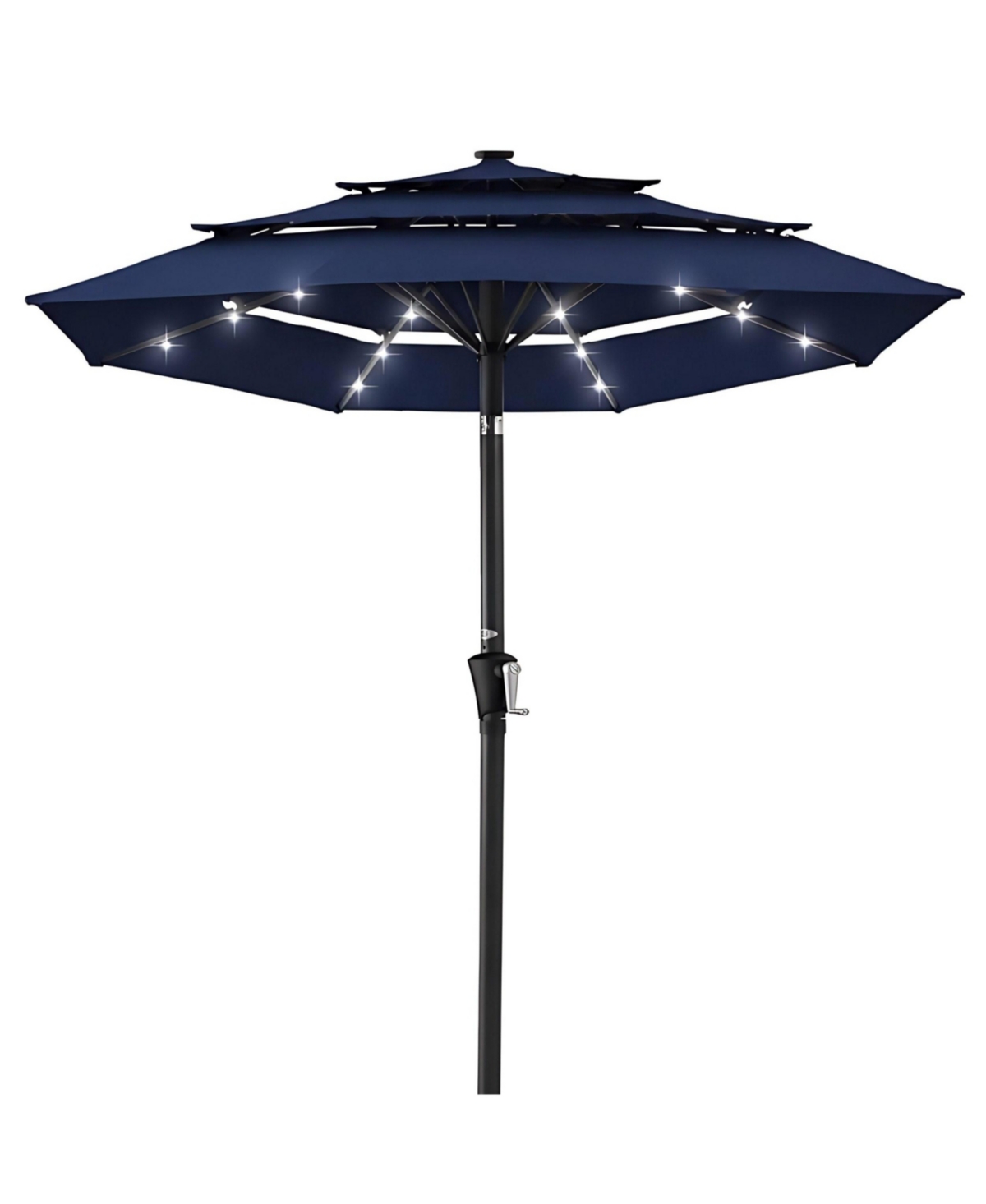 Click here for Yiortwo 9.5 Feet Solar Patio Umbrella with Led Lig... prices