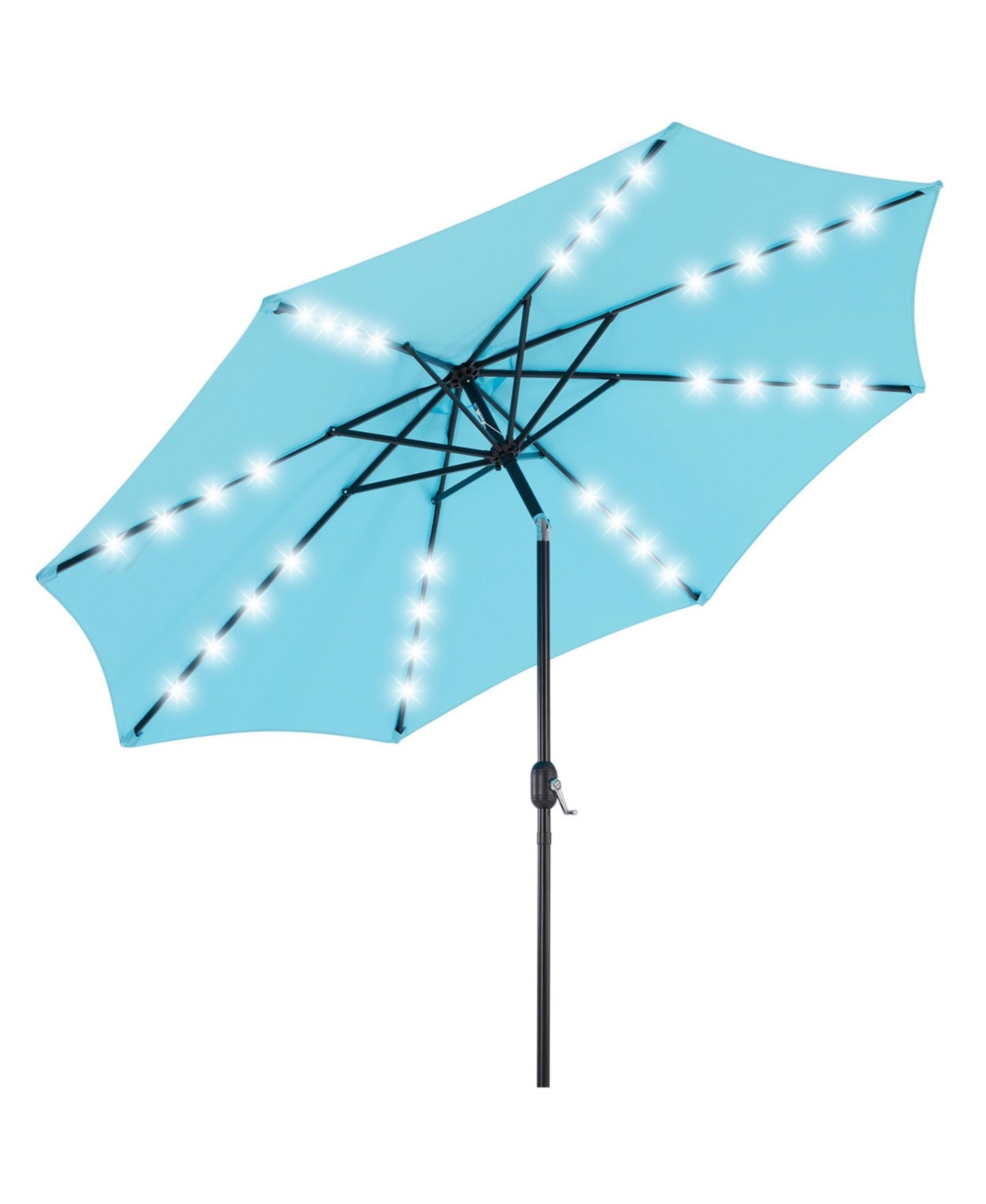 Click here for Yiortwo 9.5 Feet Solar Patio Umbrella with 32 Led... prices