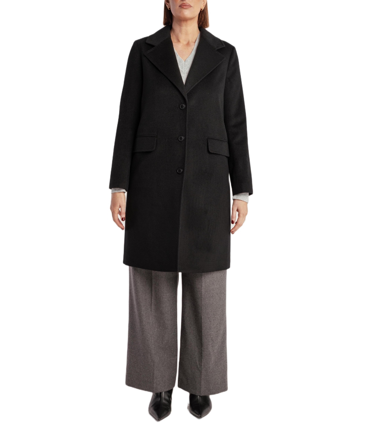 Click here for 1982 Womens Cashmere Tailored Single-Breasted Coat... prices