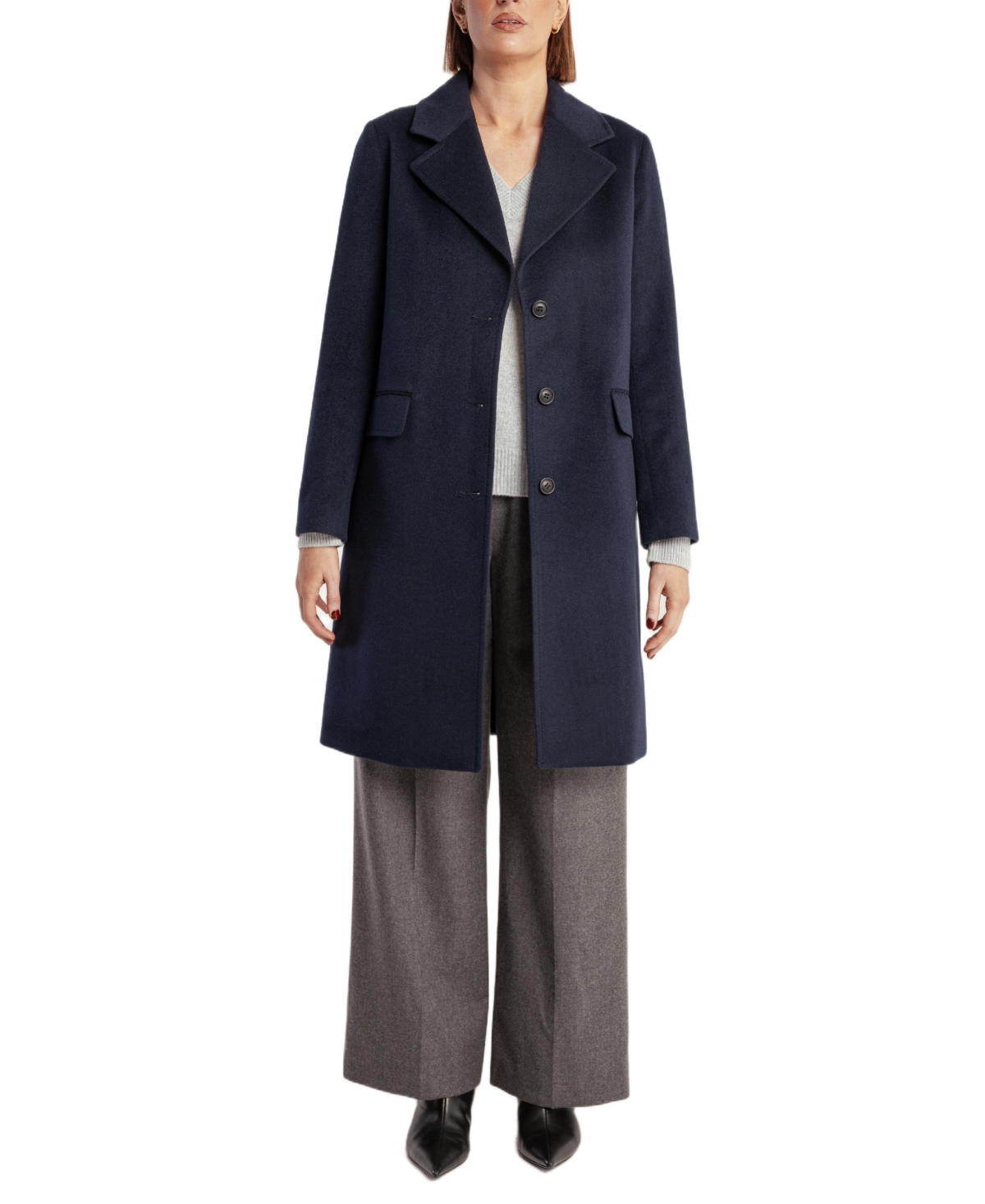 Click here for 1982 Womens Cashmere Tailored Single-Breasted Coat... prices