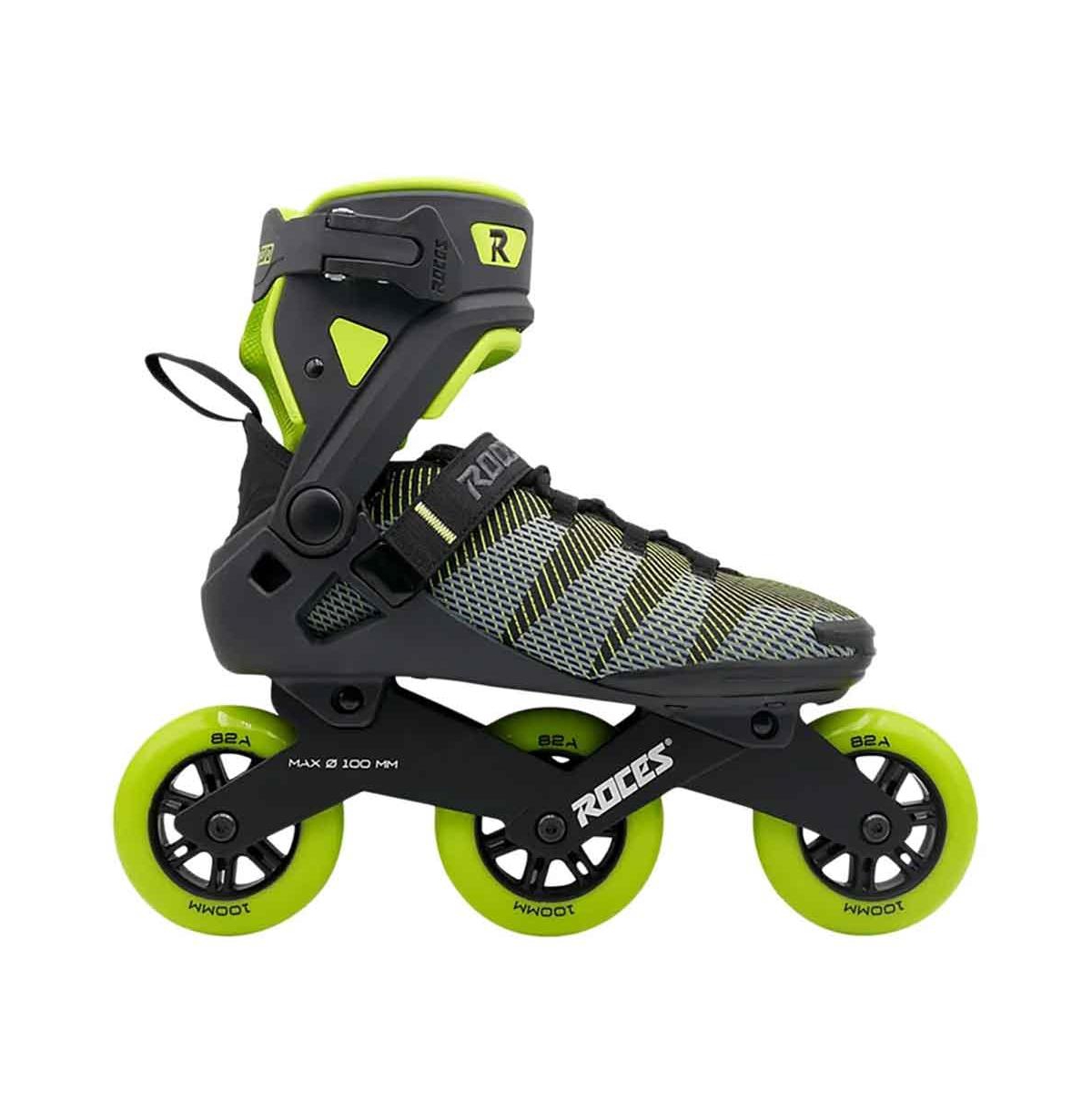 Click here for Roces Mens R-evo 100 Inline Skates - Black/lime prices
