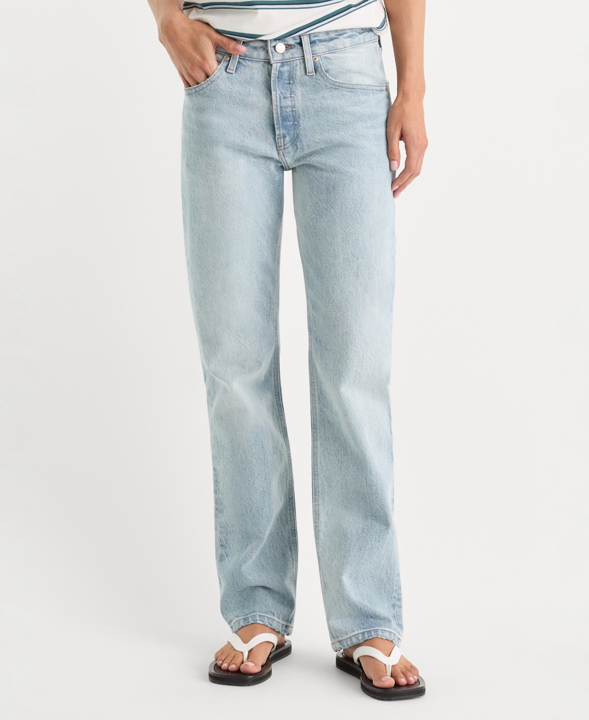 Click here for Good American Womens Vintage Straight Jeans - Indi... prices