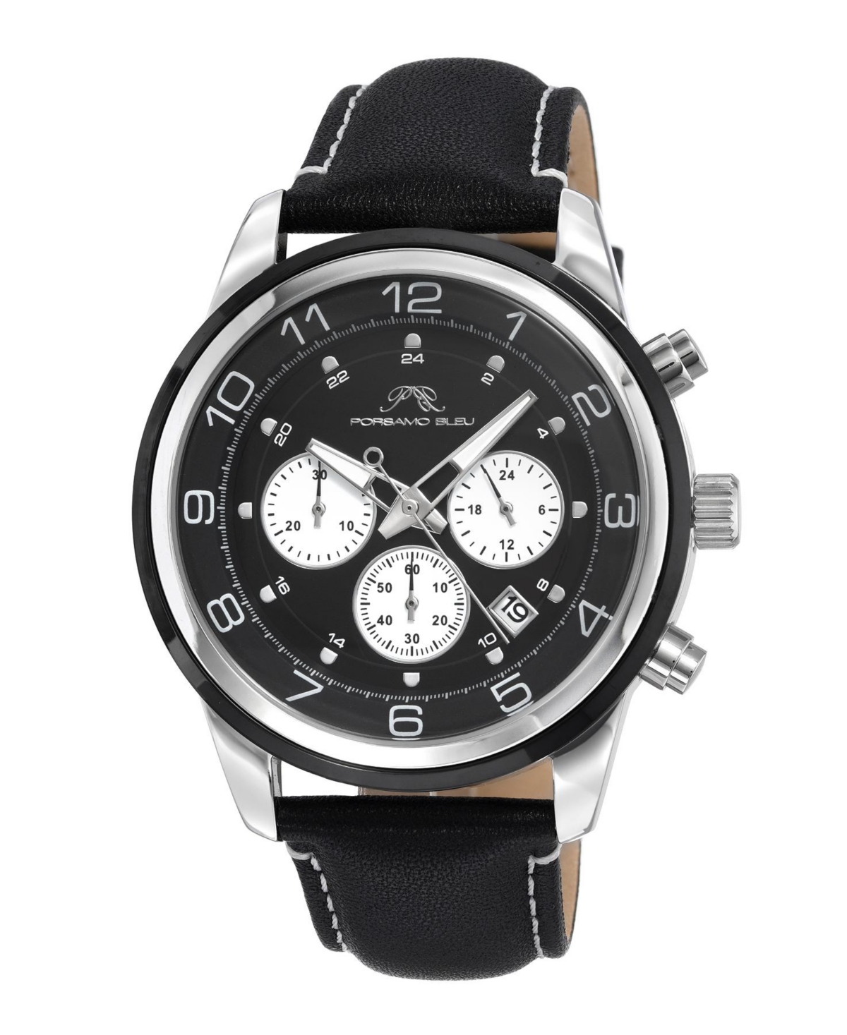 Click here for Porsamo Bleu Mens Arthur Genuine Leather Band Watc... prices