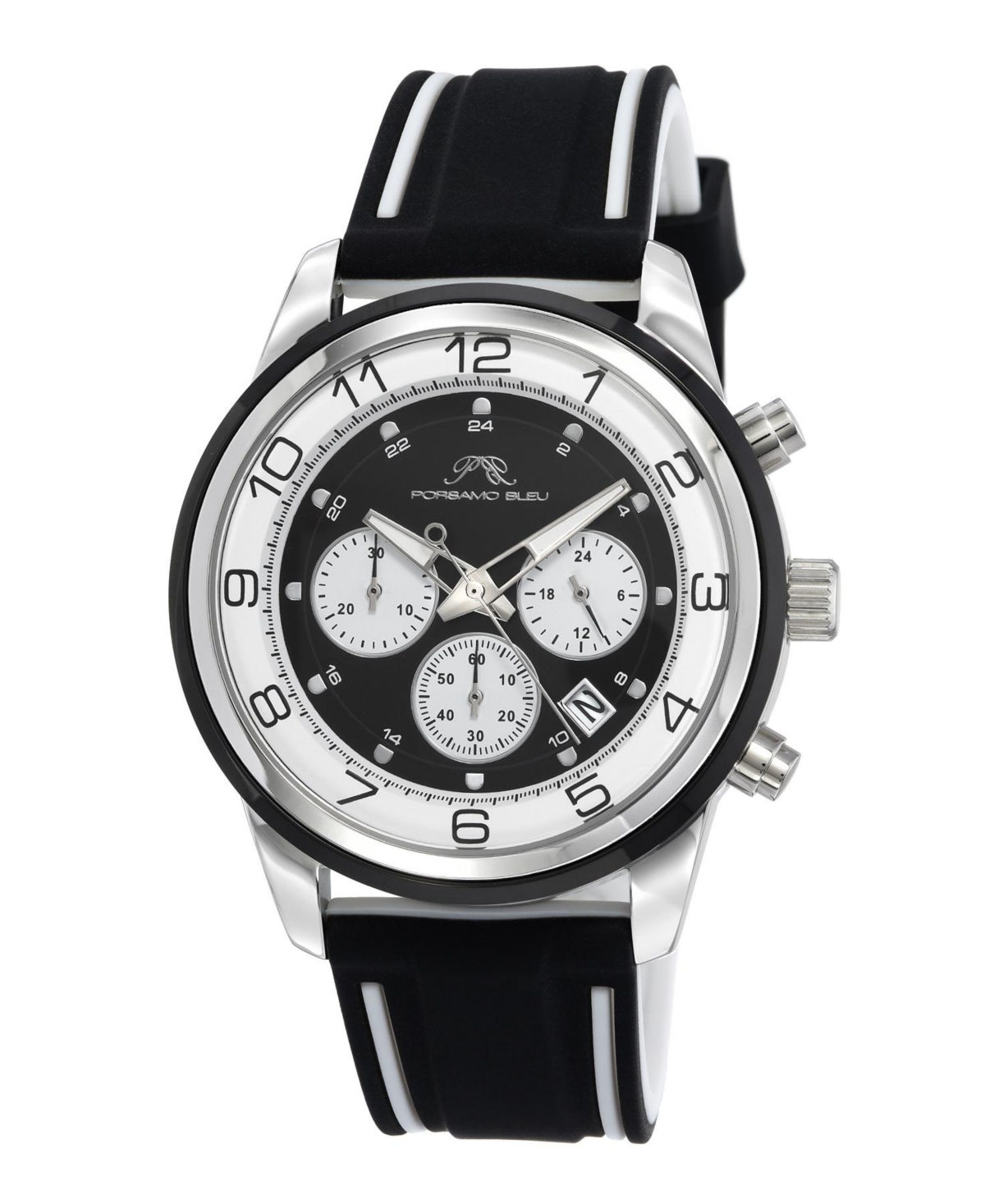 Click here for Porsamo Bleu Mens Arthur Silicone Strap Watch 1092... prices