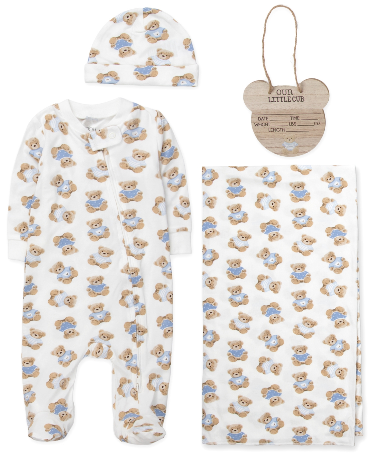 Click here for Baby Essentials Baby Boys Bear Print coverall  Bla... prices