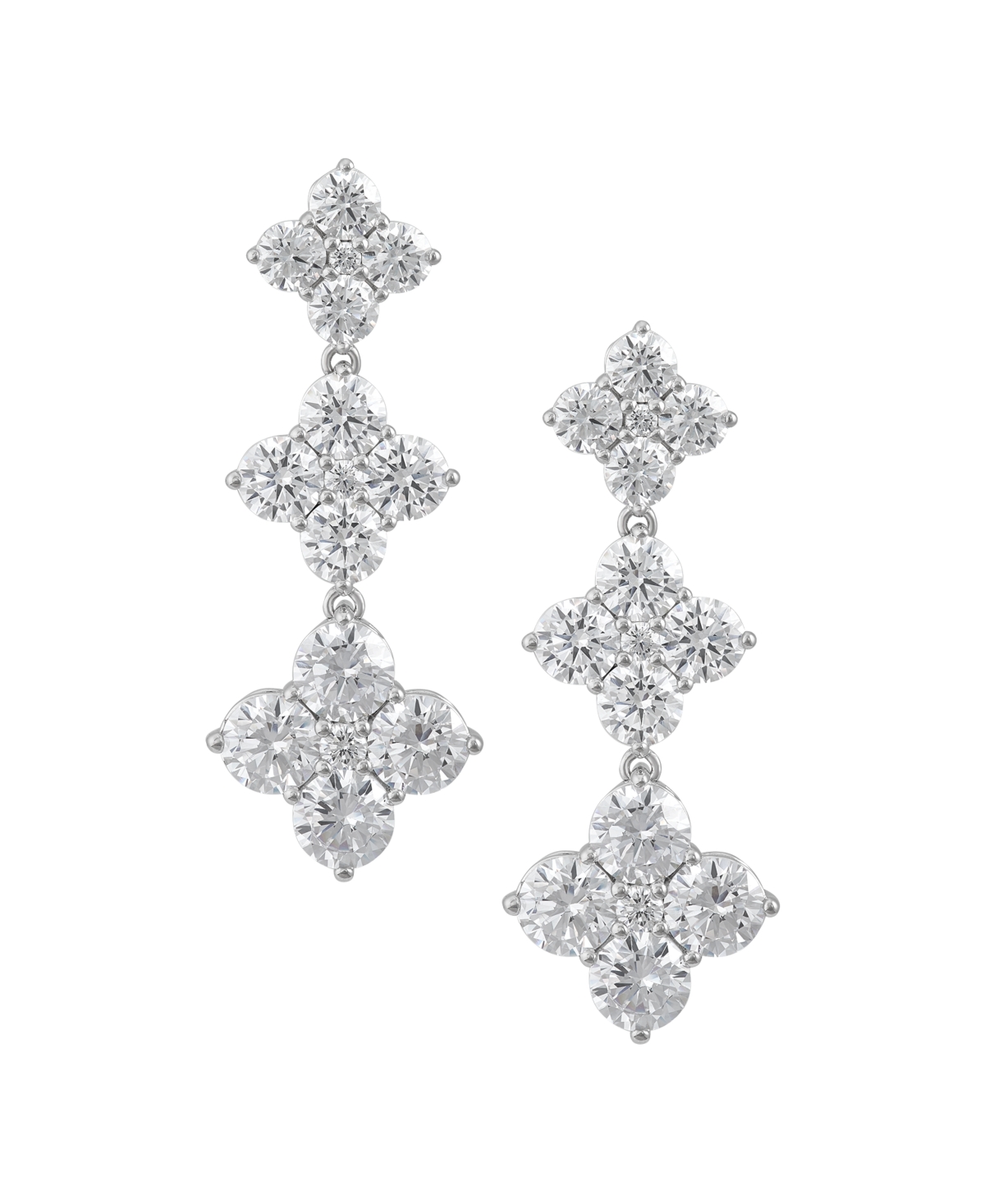 Click here for Arabella White Cubic Zirconia Drop Earrings (30 ct... prices