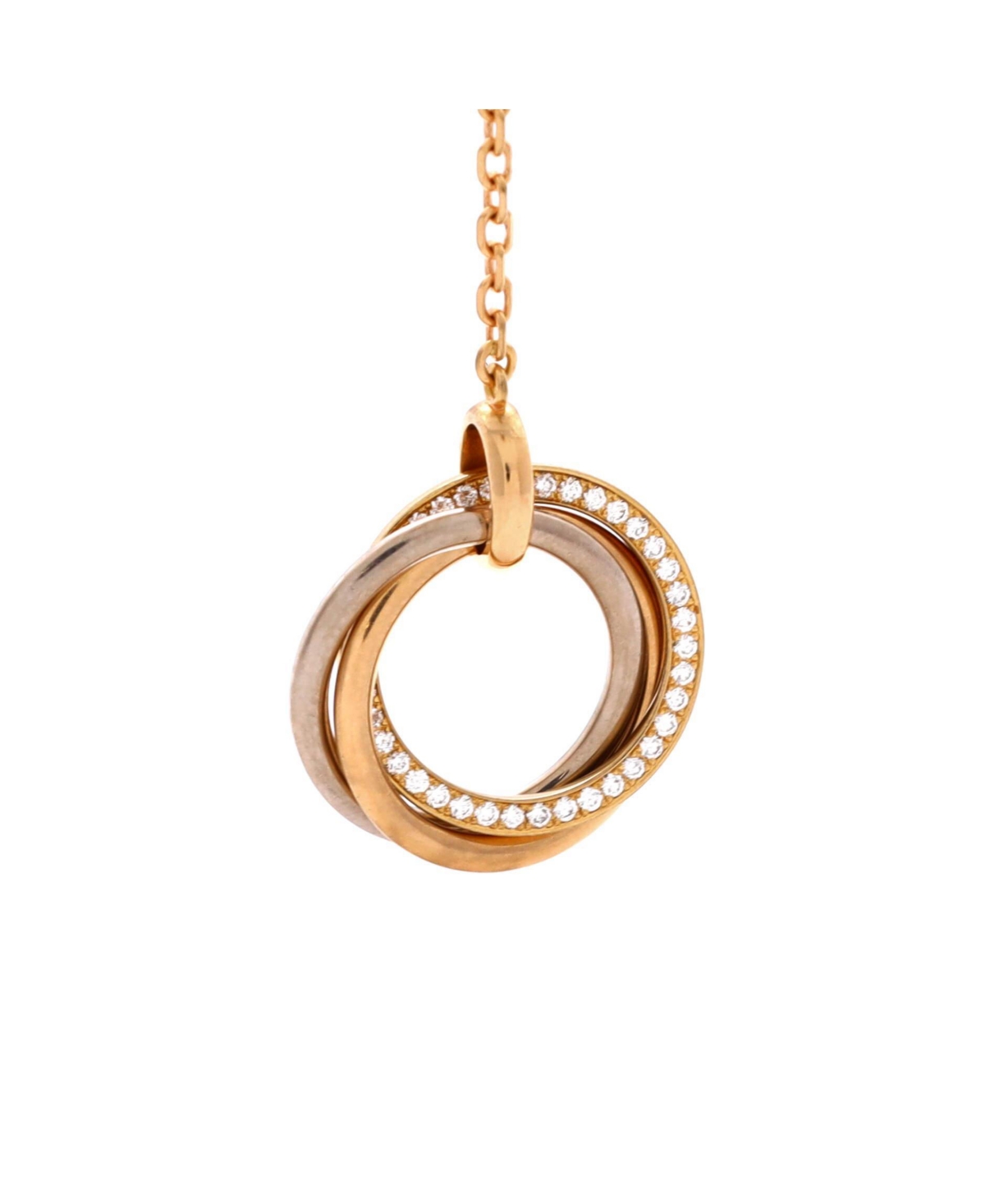 Click here for Pre-Owned Cartier Trinity Lariat Necklace - 18k tr... prices