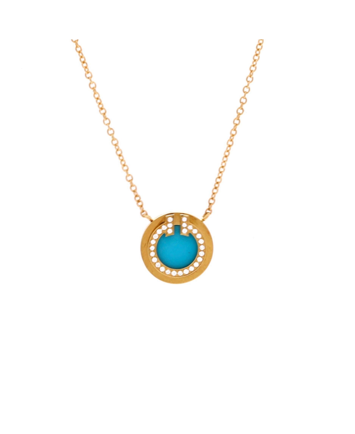 Click here for Pre-Owned Tiffany & Co T Circle Pendant Necklace -... prices