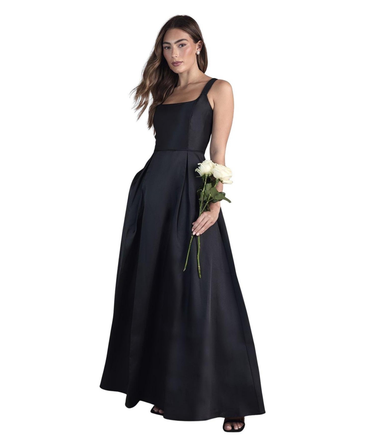 Click here for Coast Womens Scoop Neck Full Skirted Twill Maxi Dr... prices