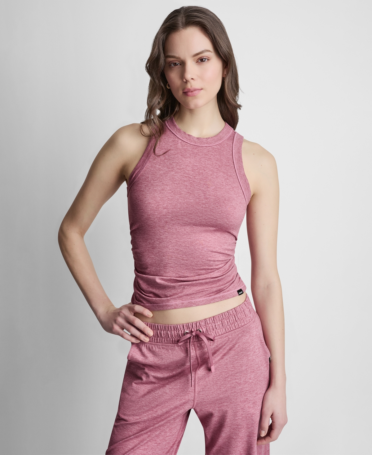 Click here for Dkny Sport Womens Spacedye Crewneck Tank Top - Mes... prices