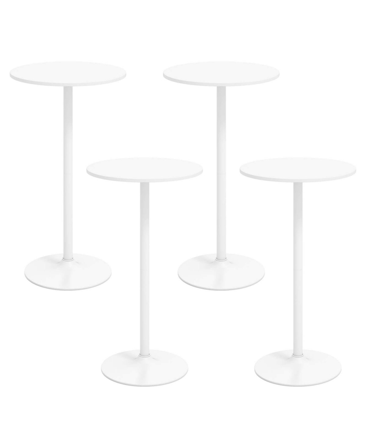 Click here for Gymax Round Bar Table Set of 4 w/Adjustable Height... prices