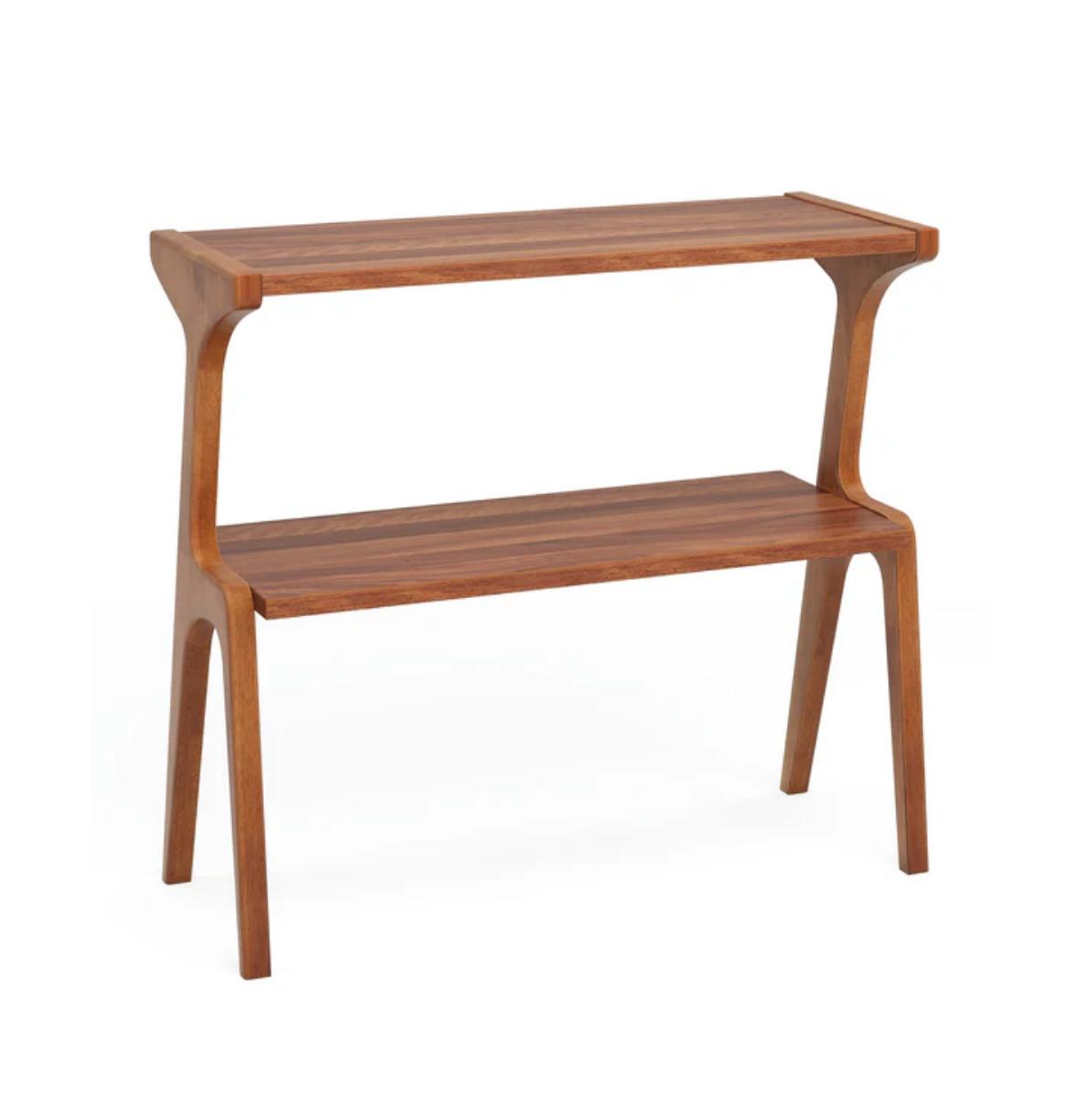 Click here for Slickblue 2 Tier Sofa Side Table with Storage Shel... prices