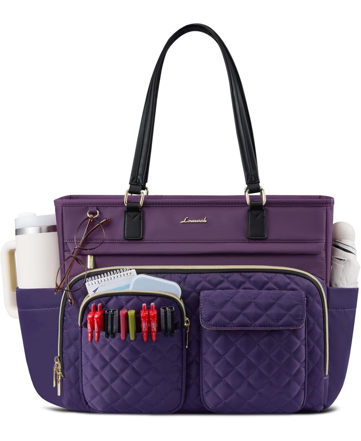 Click here for Lovevook Womens Work Bag with Large Cup Holder  La... prices