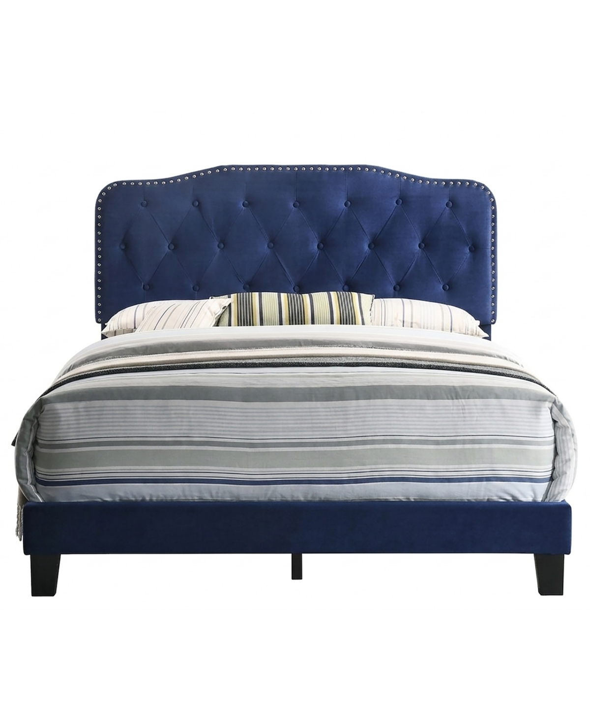 Click here for Best Qualityl Furniture 48.5 Velvet Queen Panel Be... prices