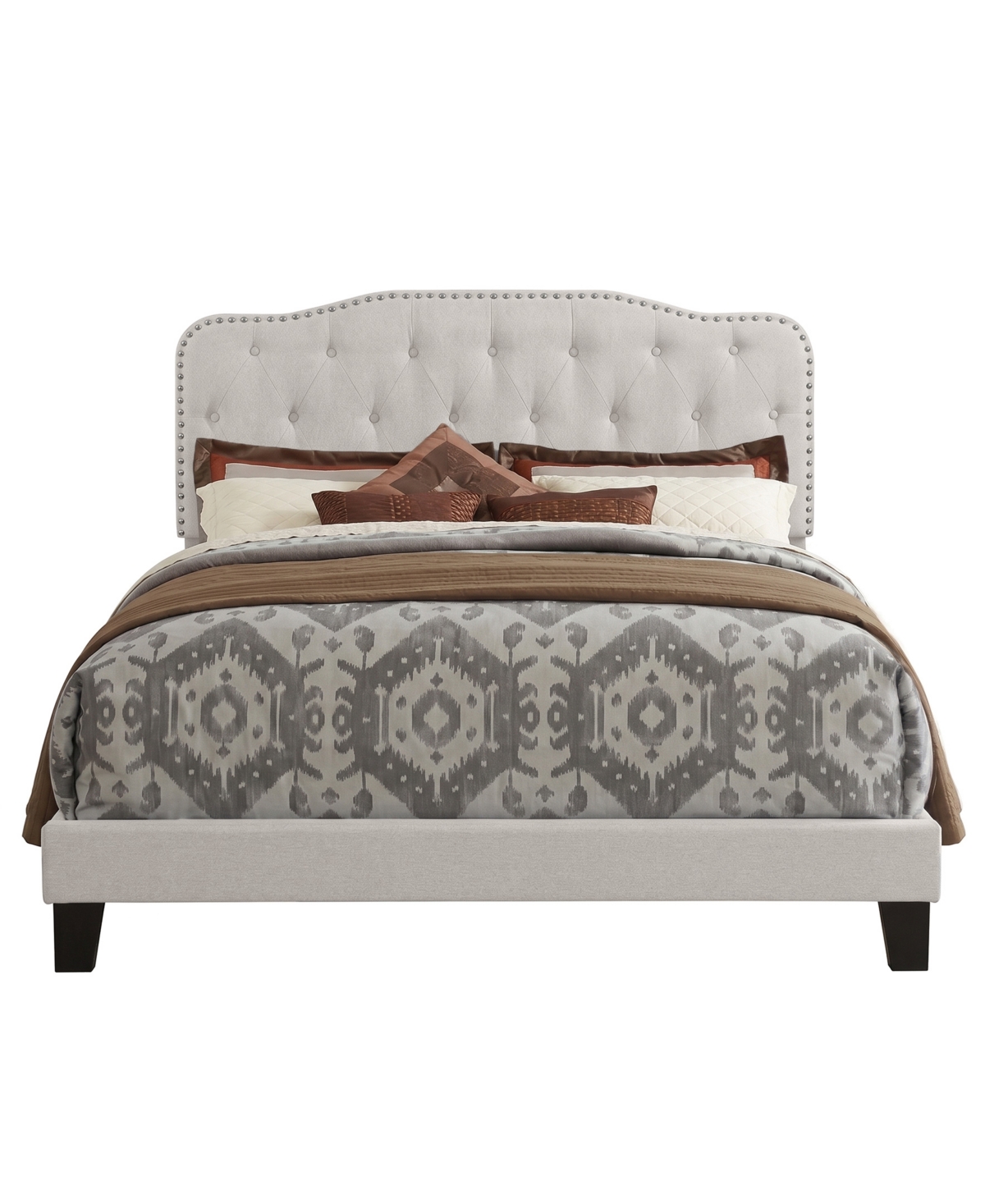 Click here for Best Quality Furniture 48.5 Fabric Full Panel Bed... prices