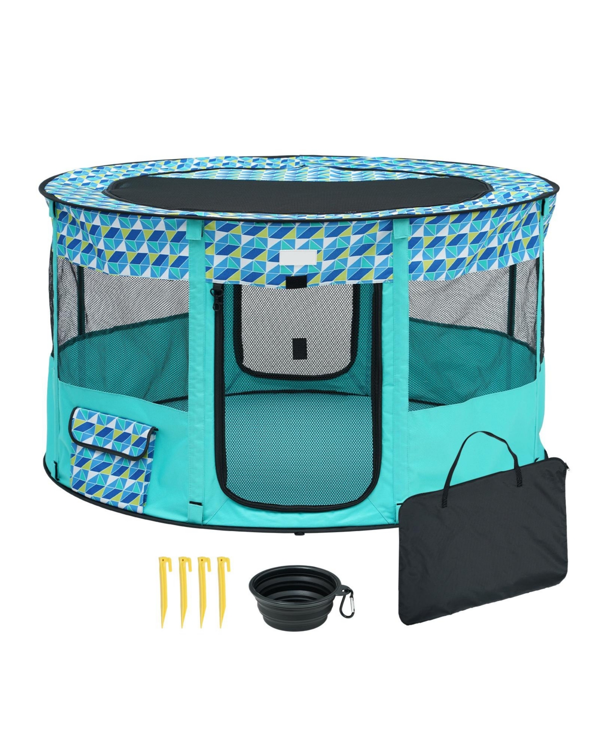 Click here for Cozito Foldable Pet Playpen  44 x 44 x 24 in Round... prices