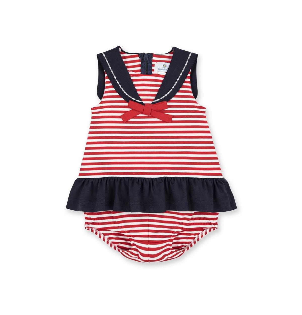 Click here for Florence Eiseman Baby Girl Stripe Knit Romper With... prices